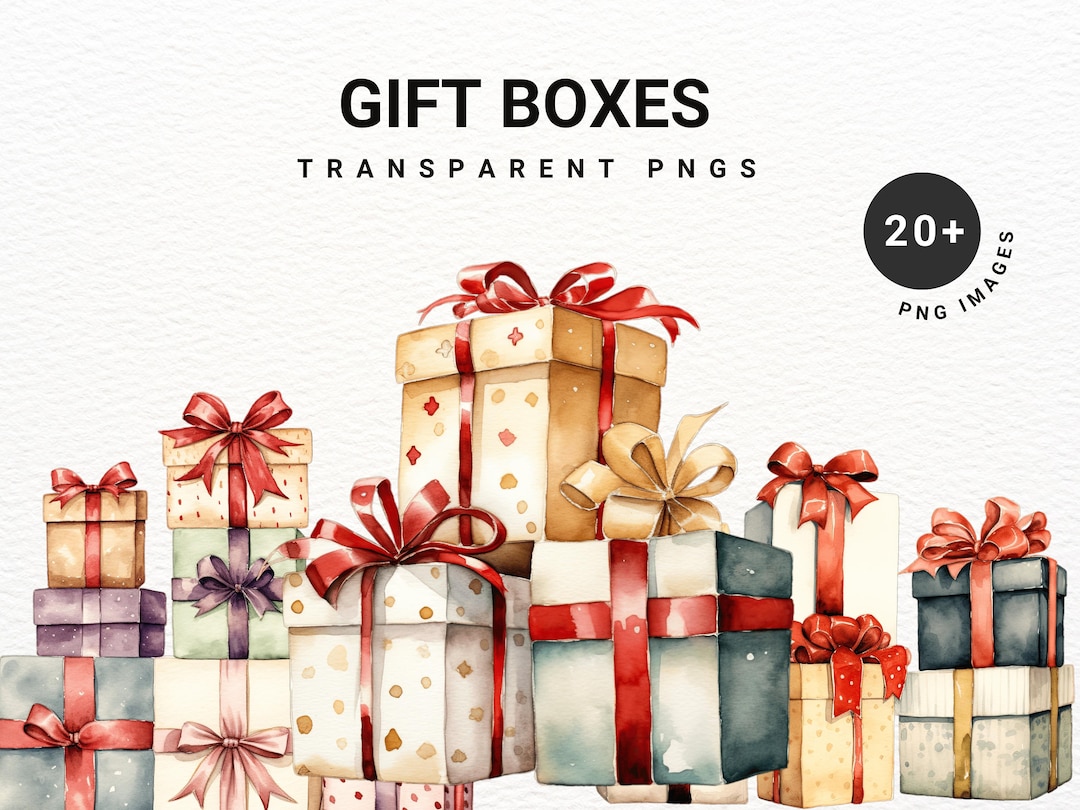 Gift Box Clipart Present Box Clipart Gift Boxes Clipart - Etsy
