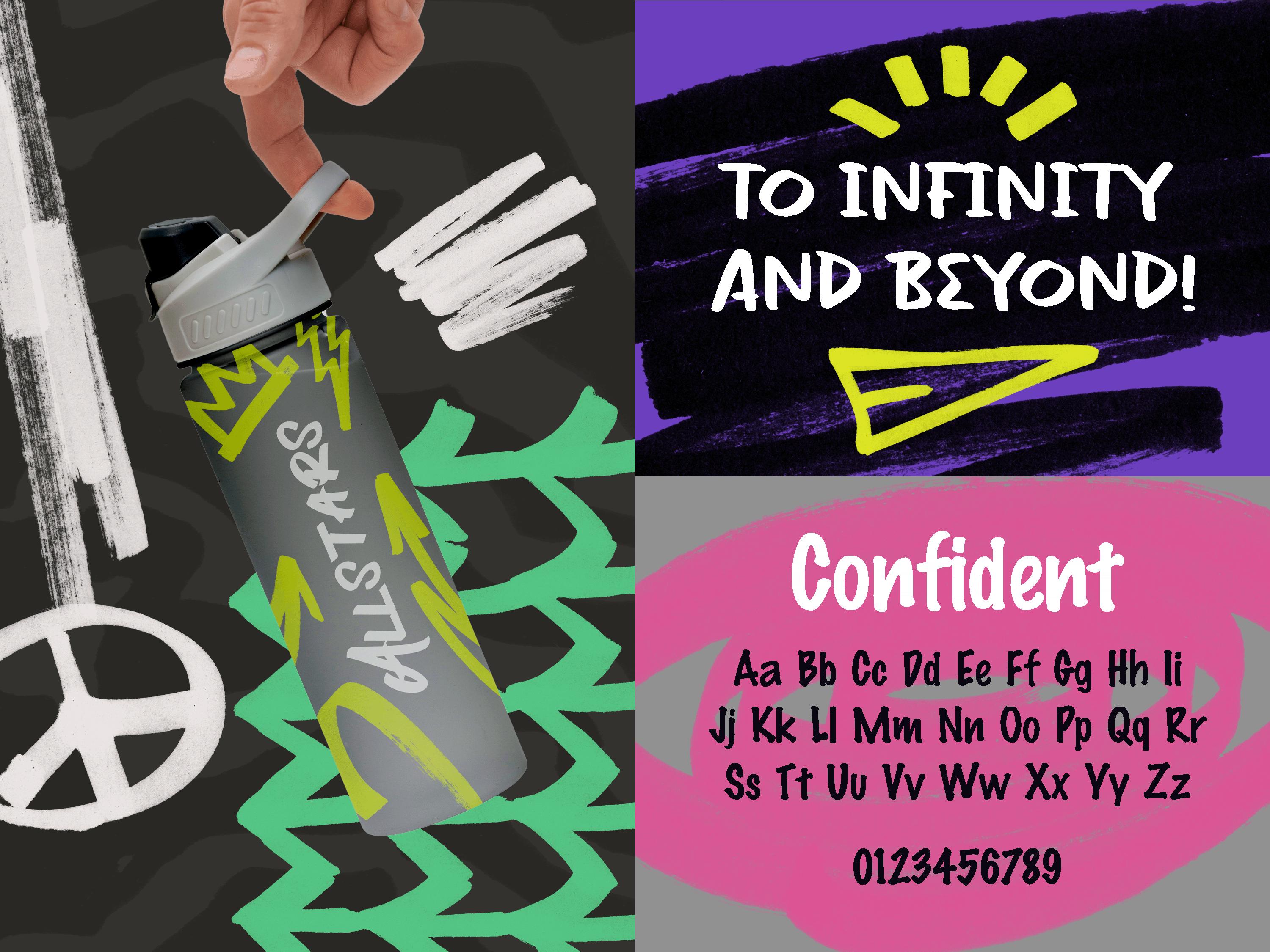 Bold Marker Font Bundle, Bold Black Sharpie Pen, Display, Handwritten ...