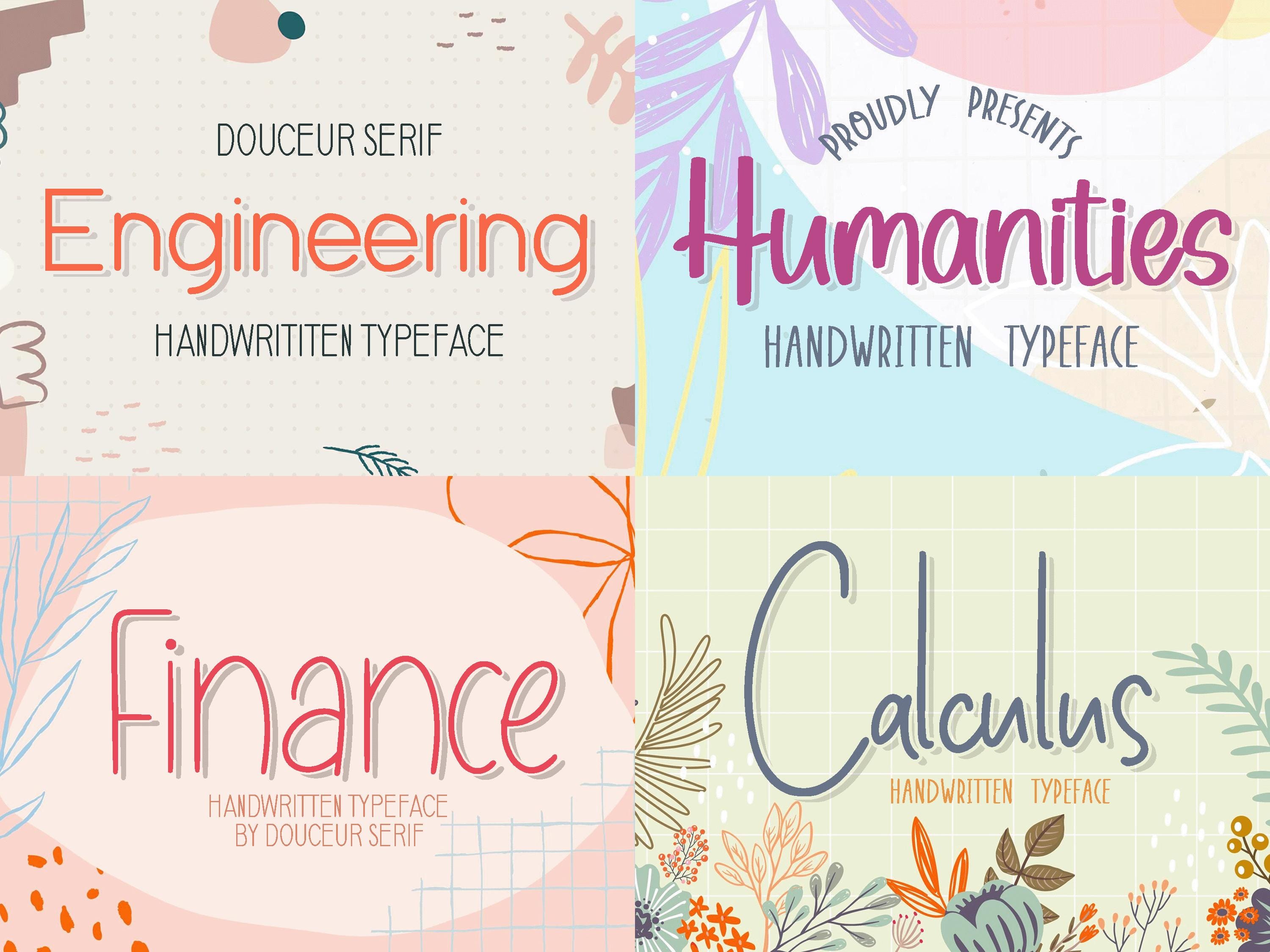 Handwriting Font Bundle, Handwritten Fonts, Study, Goodnotes, Note ...