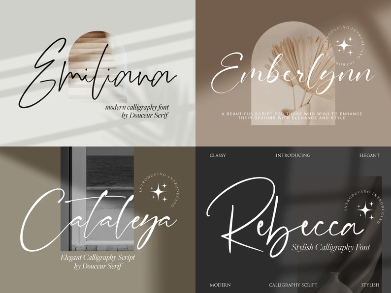 Calligraphy Font Bundle, Cursive Font, Logo Fonts, Wedding Fonts ...