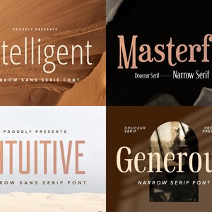 Narrow Font Bundle, Condensed Narrow, Tall Thin, Modern, Beautiful ...