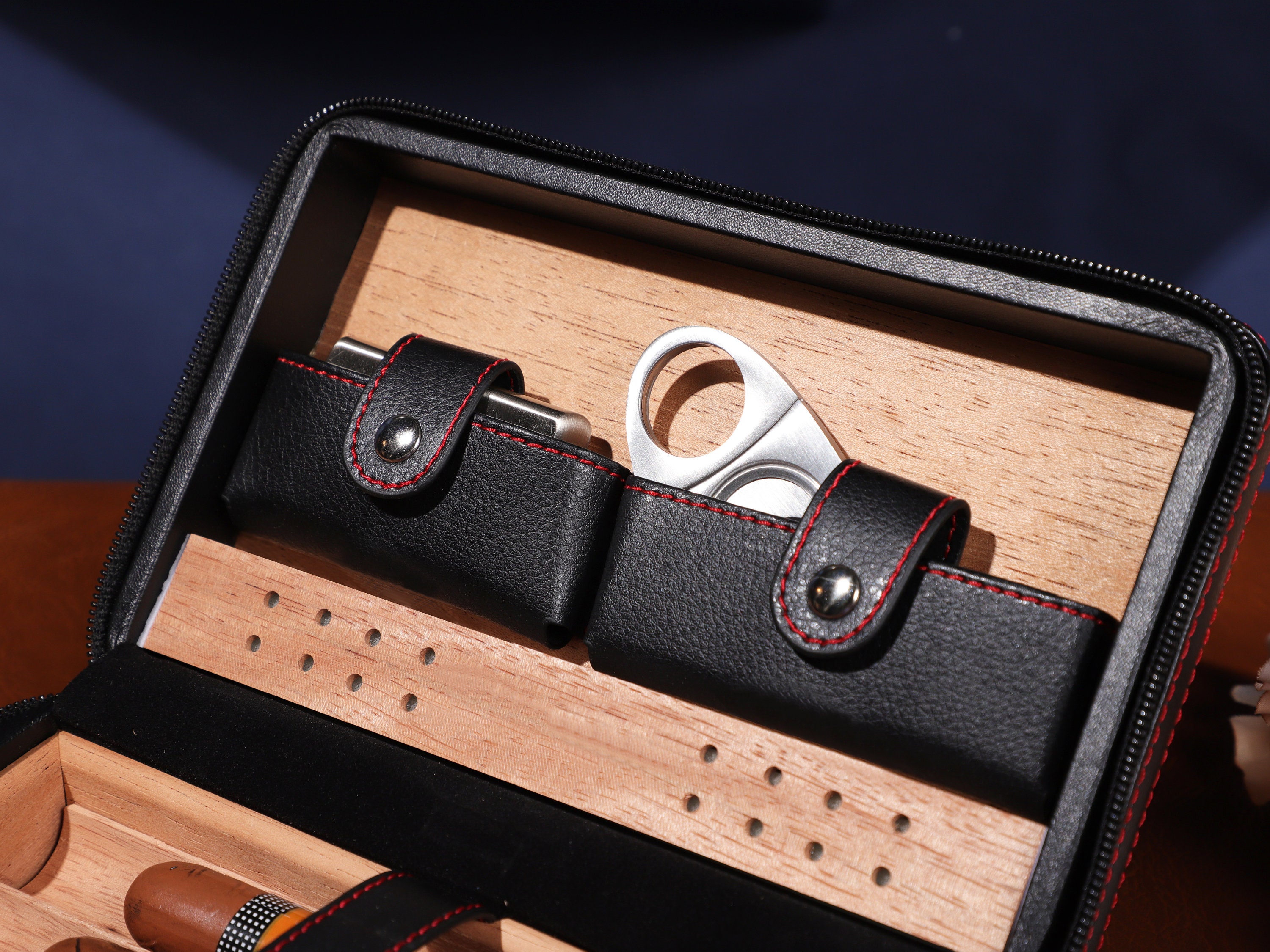 Personalized Cigar Bag, Wedding Groomsmen Husband Cigar Set, Custom ...