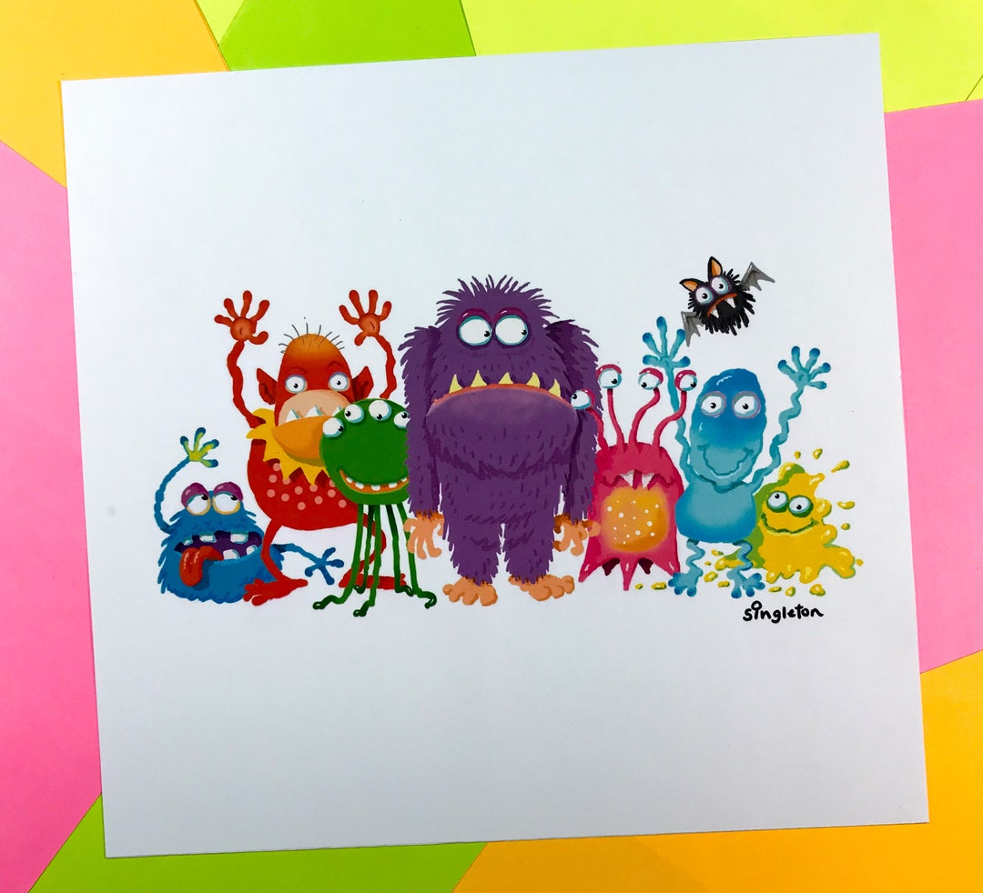 Kids Monster Prints,monster Prints Download,monster Prints, Kids Prints ...