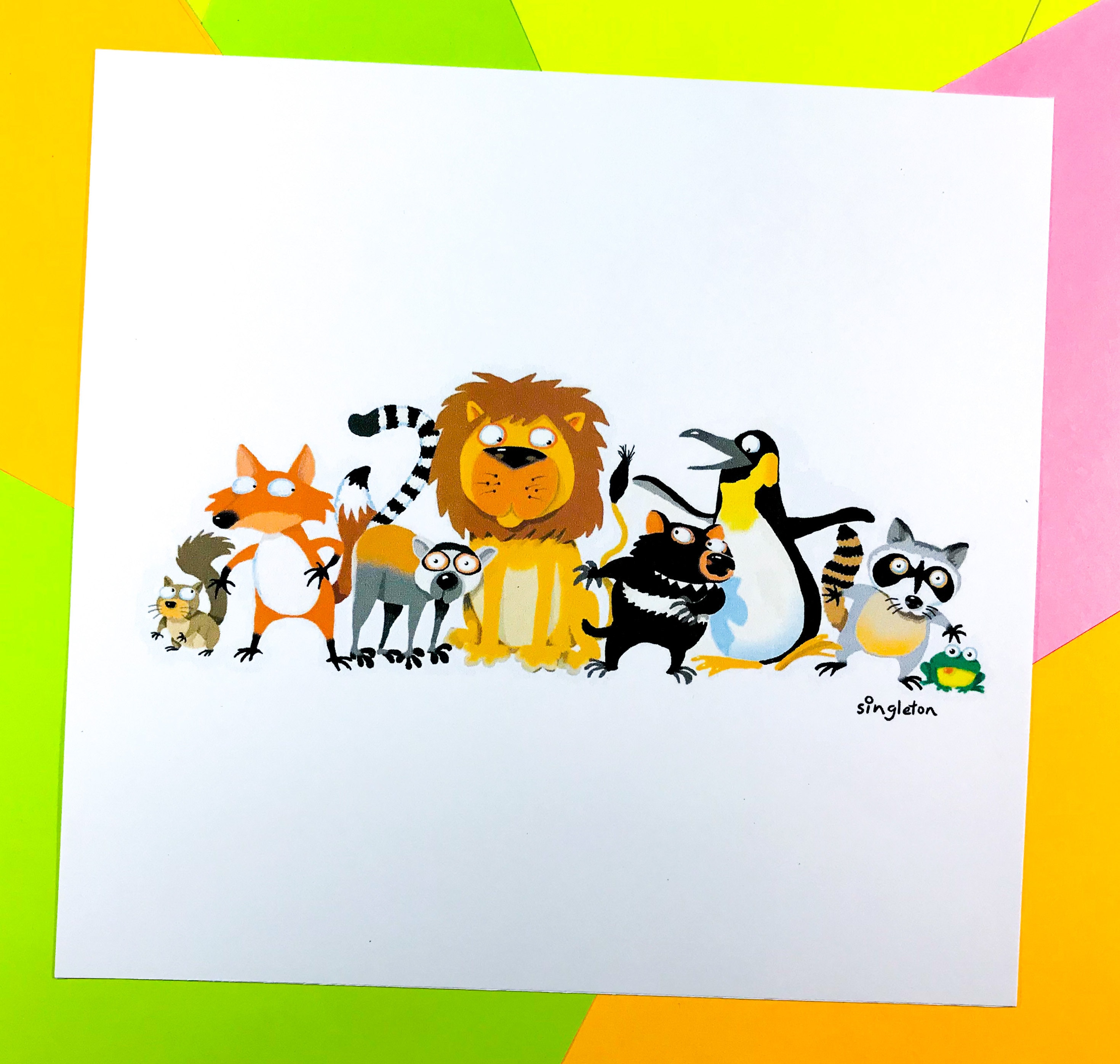 Fun Animal Prints, Kids Prints for Framing, Childrens Wall Art ...