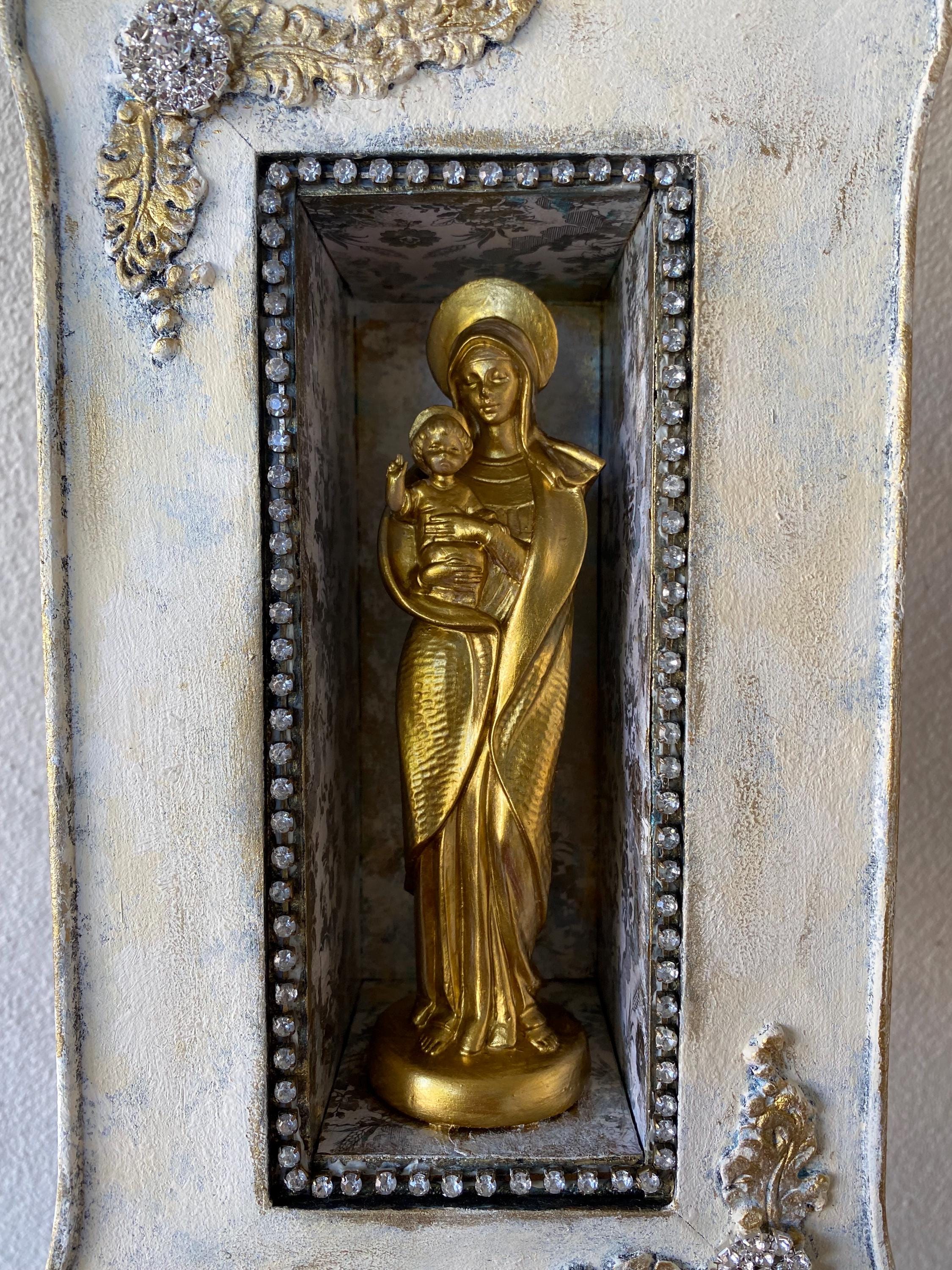 Shadow Box Virgin Mary and Child Chapel Religious Decor - Etsy