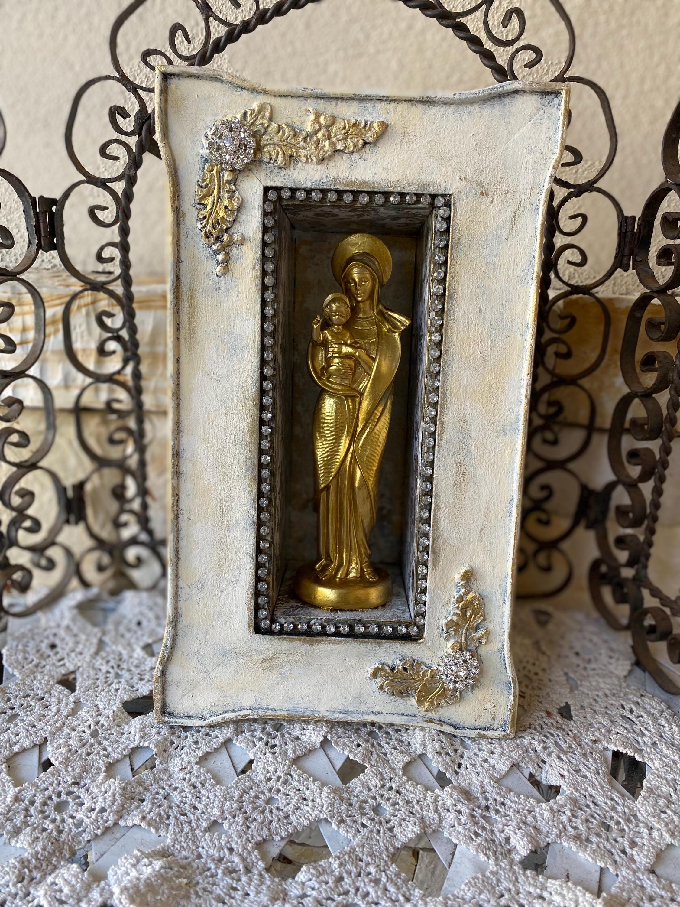 Shadow Box Virgin Mary and Child Chapel Religious Decor - Etsy