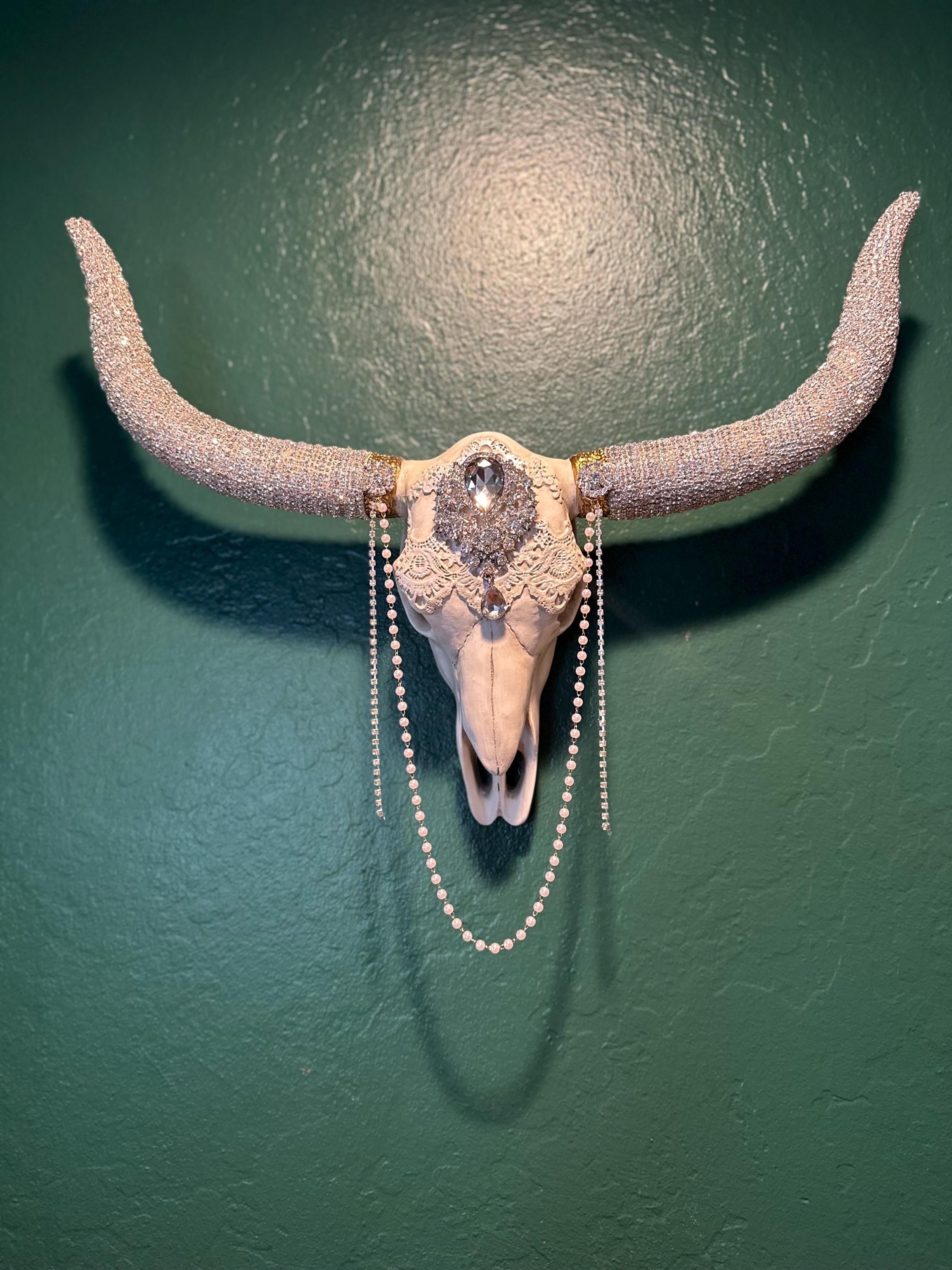 Decorative Bling Cow Head - Etsy