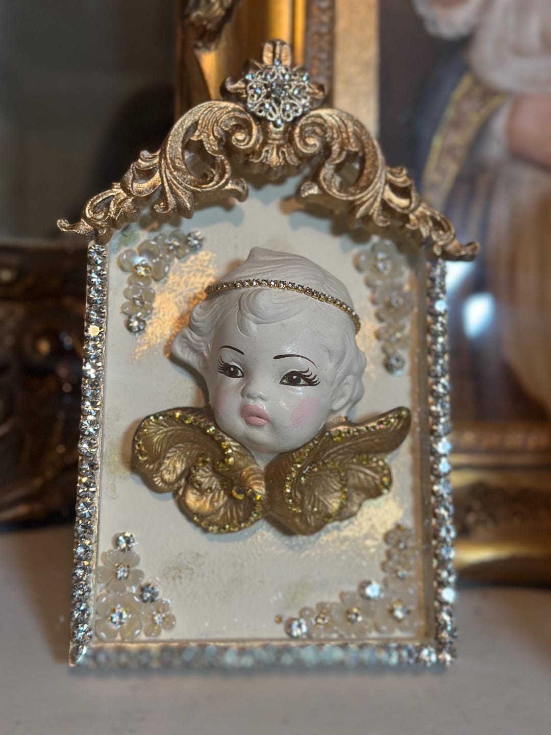 Cherub Angel Shadow Box Wall Hanging - Etsy