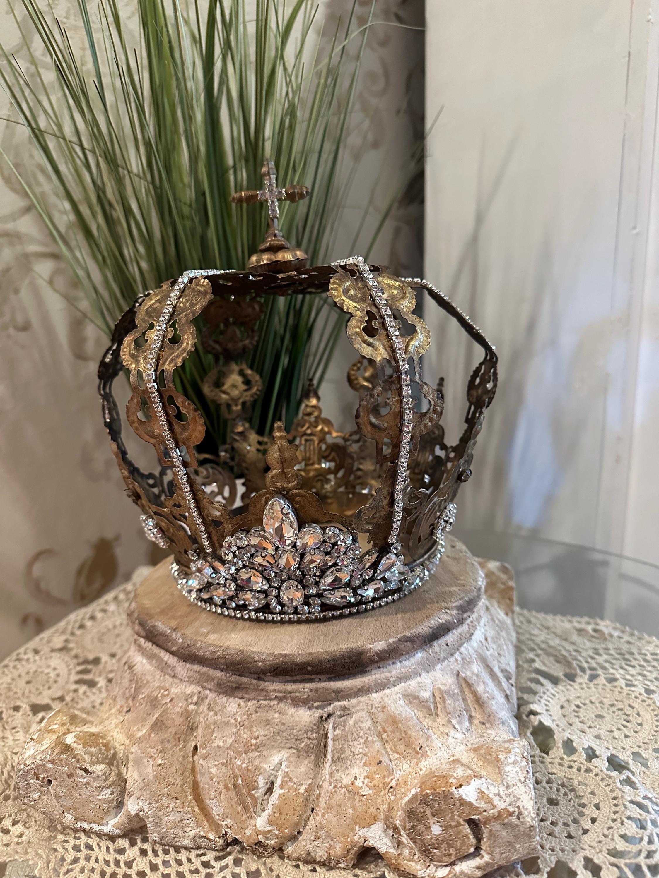 Christ Child Antique Santos Crown - Etsy