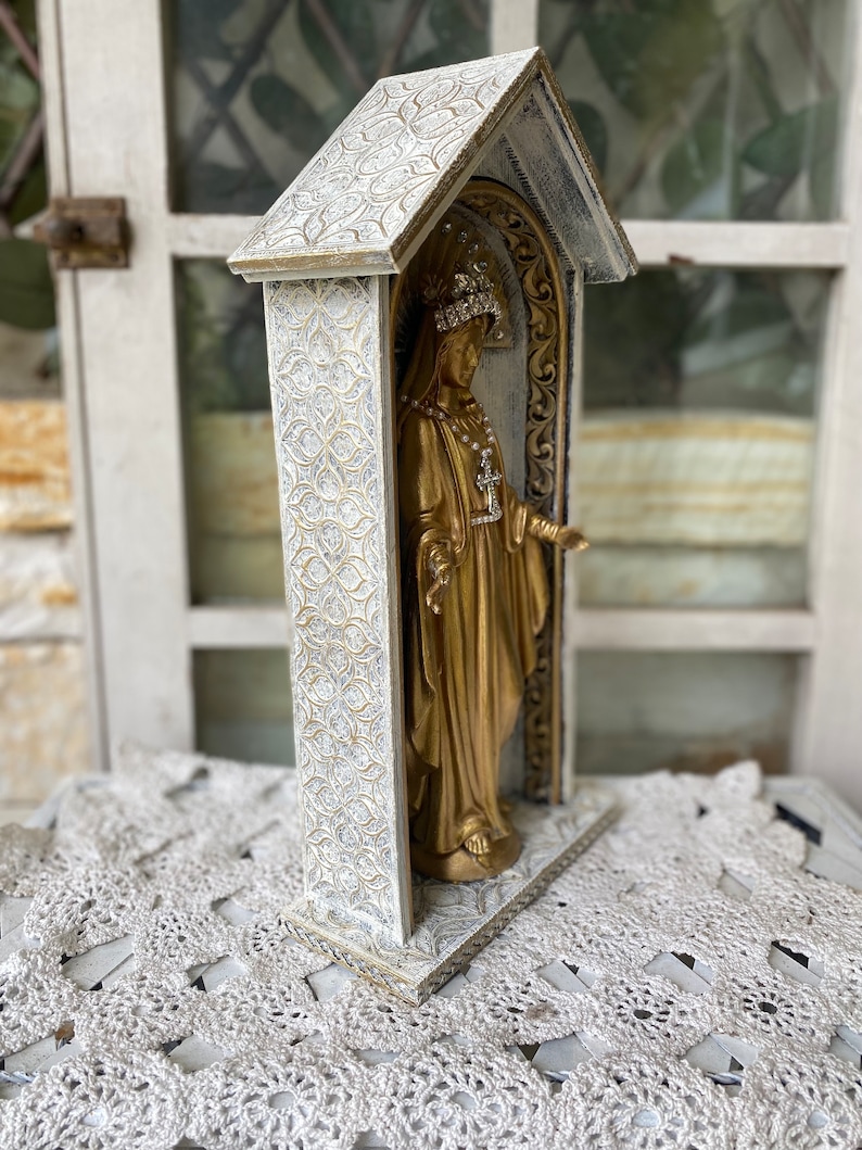 Virgin Mary With Shrine Chapel Religious Decor - Etsy