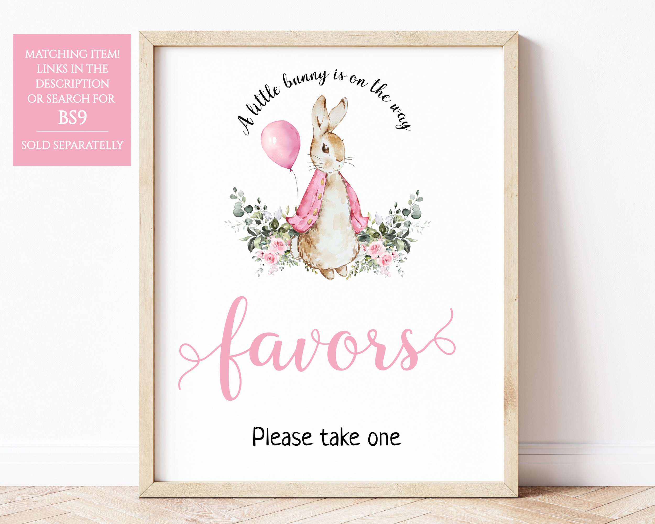 Peter Rabbit Girl Baby Shower Guest Book Sign, Guestbook Sign, Editable ...