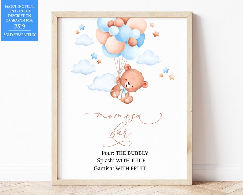 Editable Teddy Bear Boy Baby Shower Favor Tag, Teddy Bear Favor Label ...