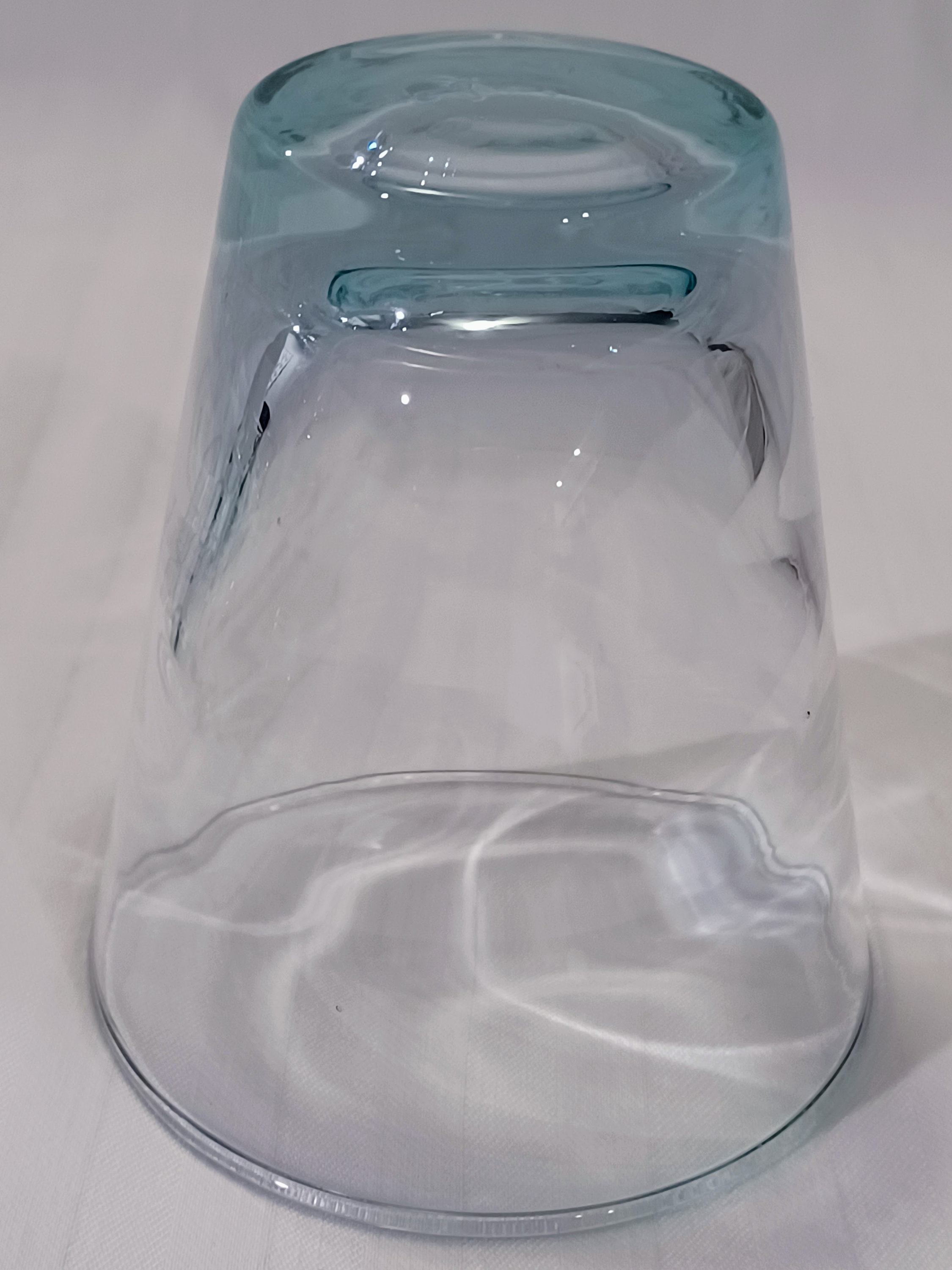 Libbey Aqua Blue Freda Diamond Designed Ripple Juice Glass Set - Etsy