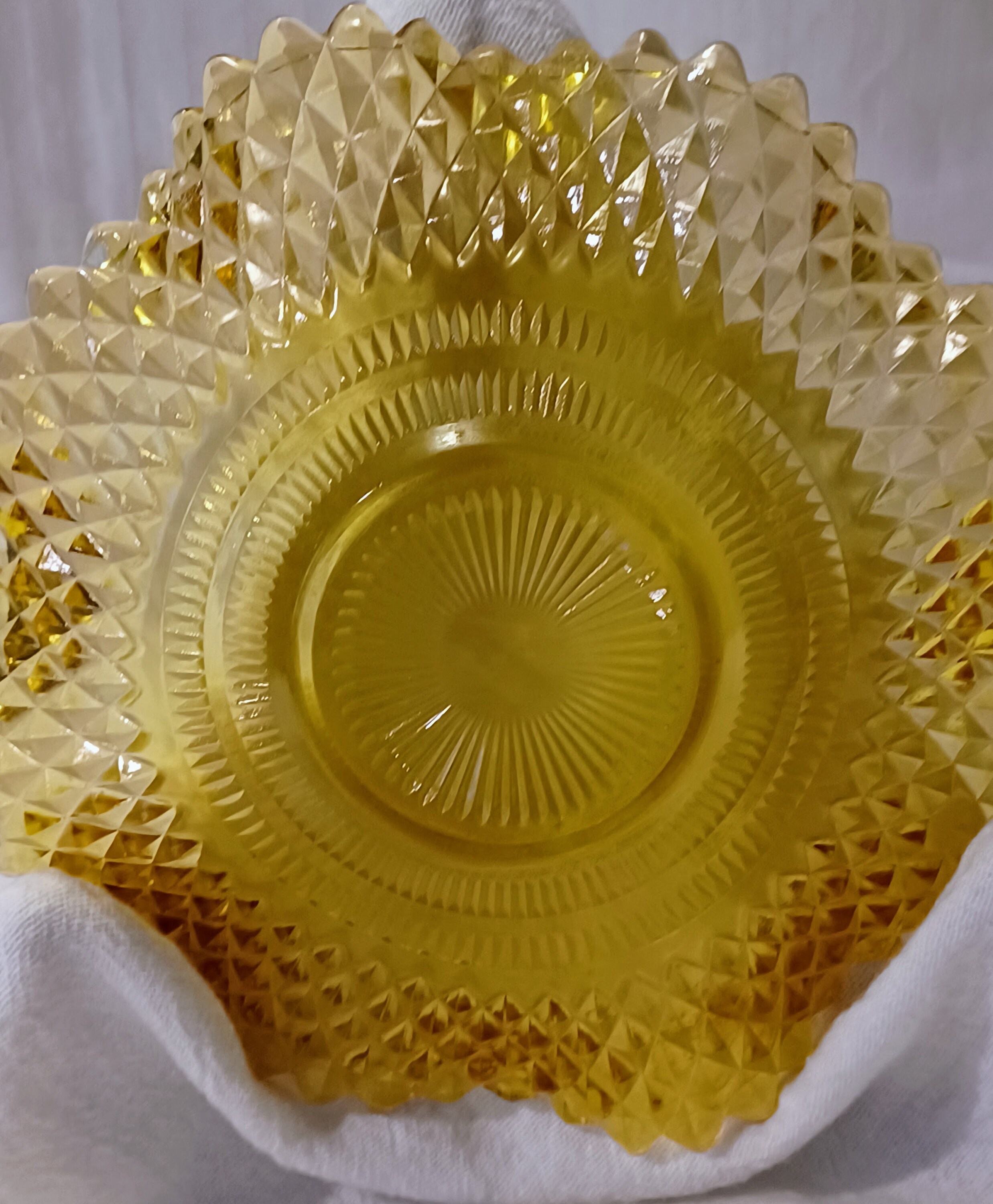 Vintage Depression Glass 7 Inch Bon Bon Plate Set - Etsy