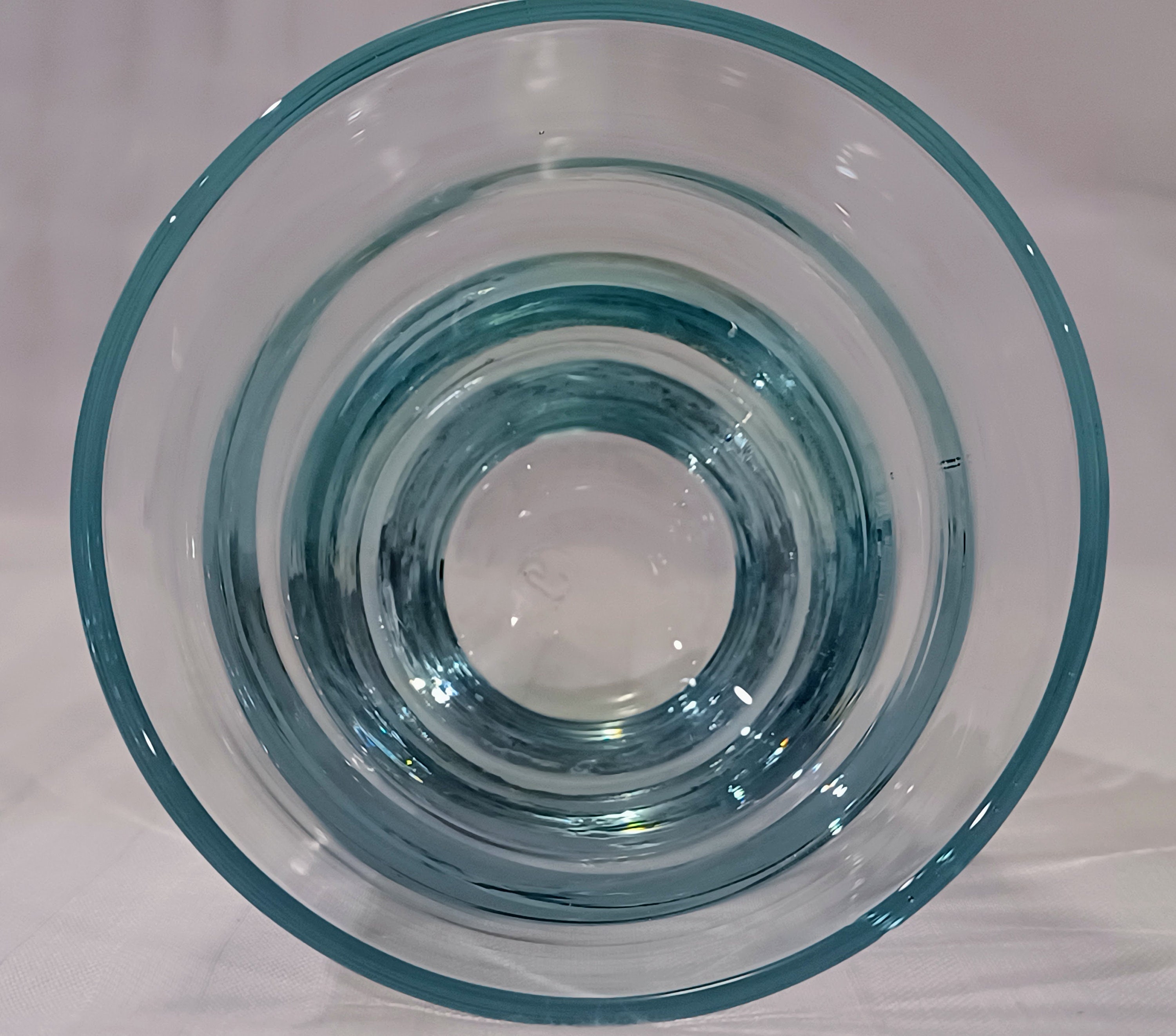Libbey Aqua Blue Freda Diamond Designed Ripple Juice Glass Set - Etsy