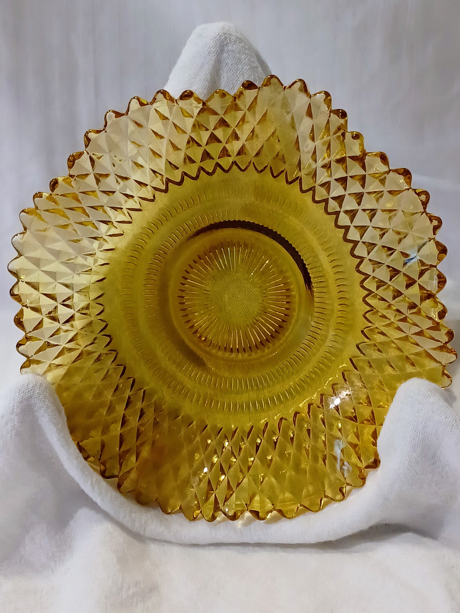 Vintage Depression Glass 7 Inch Bon Bon Plate Set - Etsy