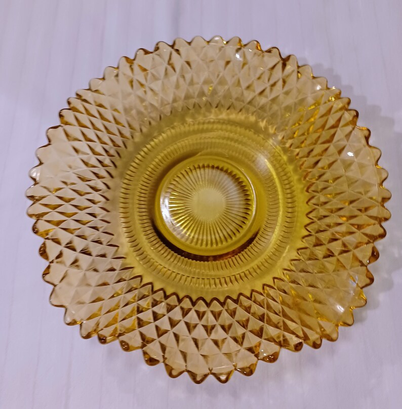 Vintage Depression Glass 7 Inch Bon Bon Plate Set - Etsy