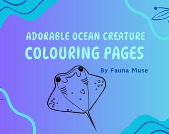 6 Black Lined and 6 Grey Lined Eagle Ray, Manta Ray Colouring Pages ...