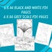 6 Black Lined and 6 Grey Lined Eagle Ray, Manta Ray Colouring Pages ...