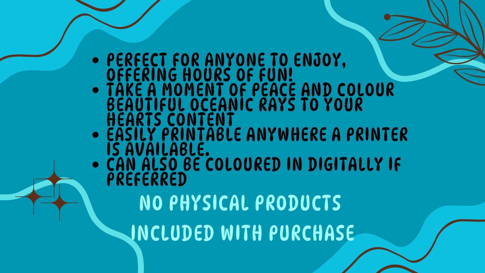 6 Black Lined and 6 Grey Lined Eagle Ray, Manta Ray Colouring Pages ...