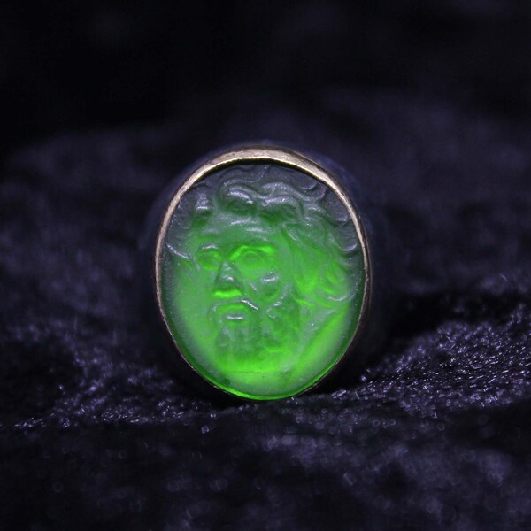 Roman Glass Men Ring - Etsy
