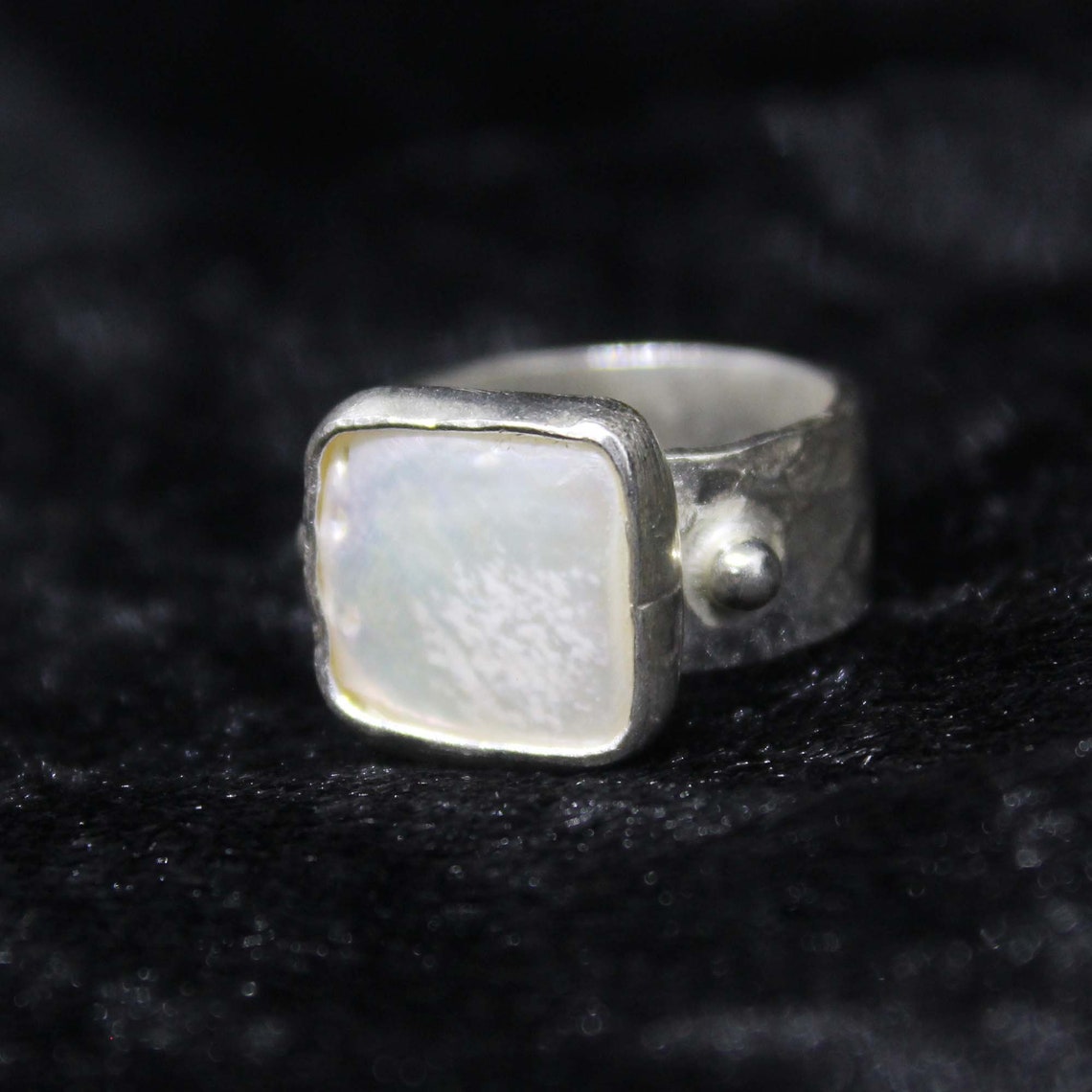 Handmade Natural Pearl Ring: 925K Sterling Silver Statement Ring - Etsy