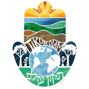 Hamsa | Repair the World | Tikun Olam | Judaica Art | Stained Glass ...