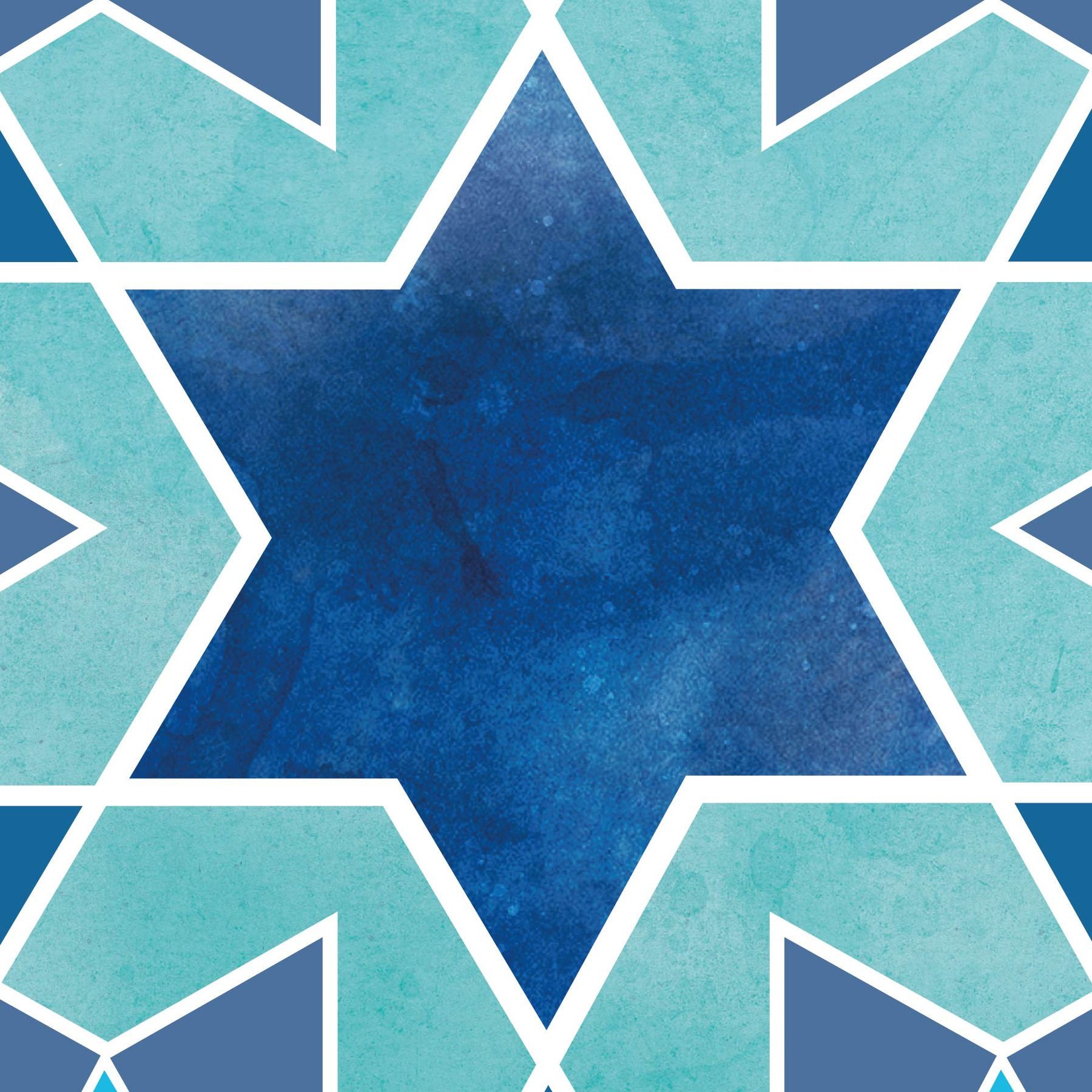 Jewish Moroccan Tile Art | Star of David | Kaleidoscope Art | Judaica ...
