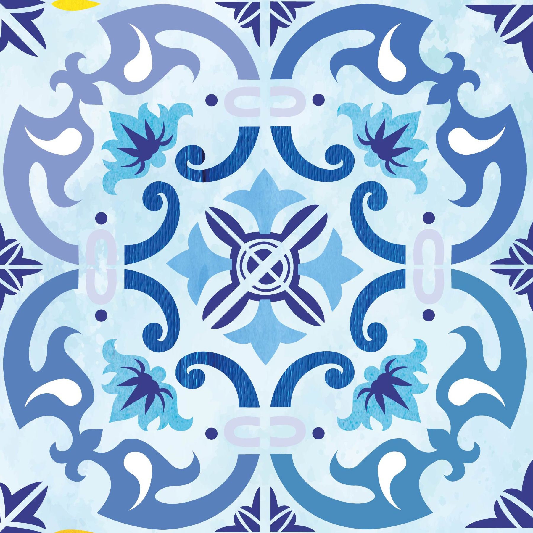 Capri Tile Ketubah | Majolica Print | Jewish Wedding Art | Judaica ...
