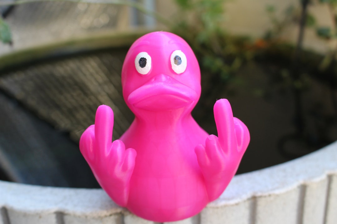 Evil Rubber Duck Shows Double Middle Finger/rubber - Etsy
