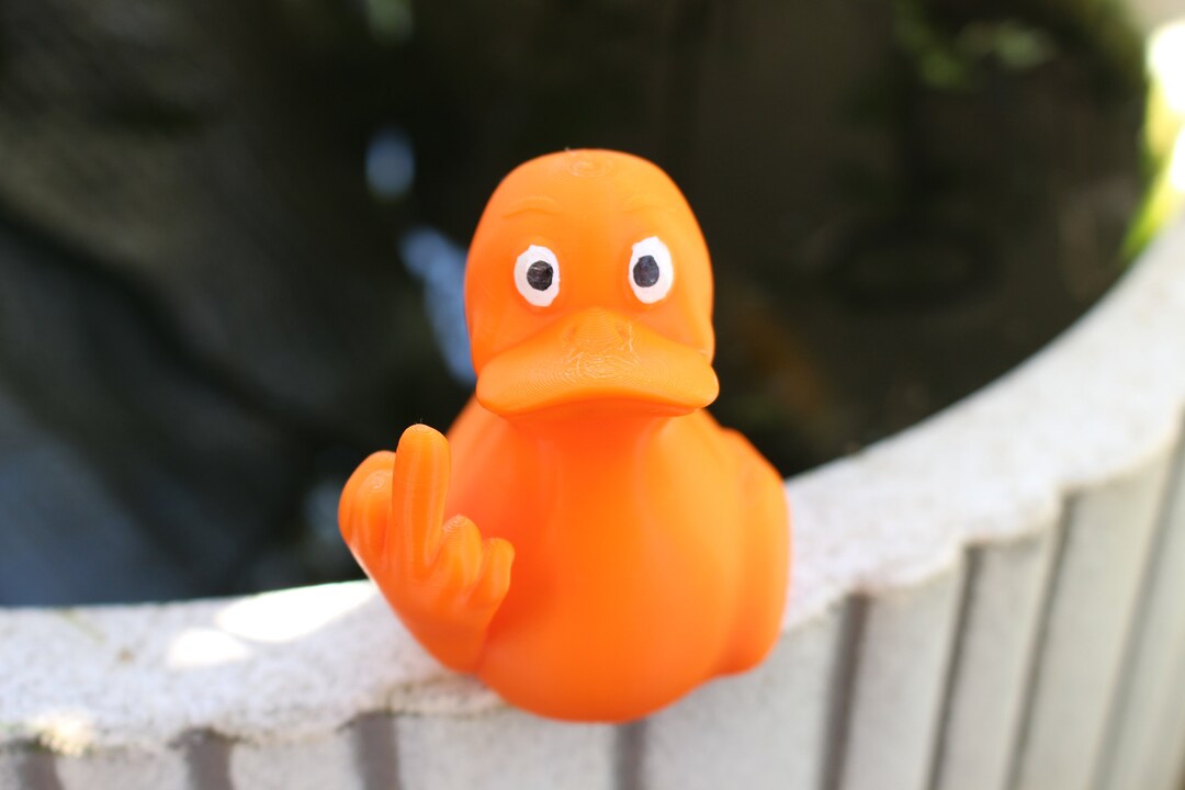 Böse Ente zeigt Mittelfinger, Rubber Duck, Badeente, Bad Deko ...