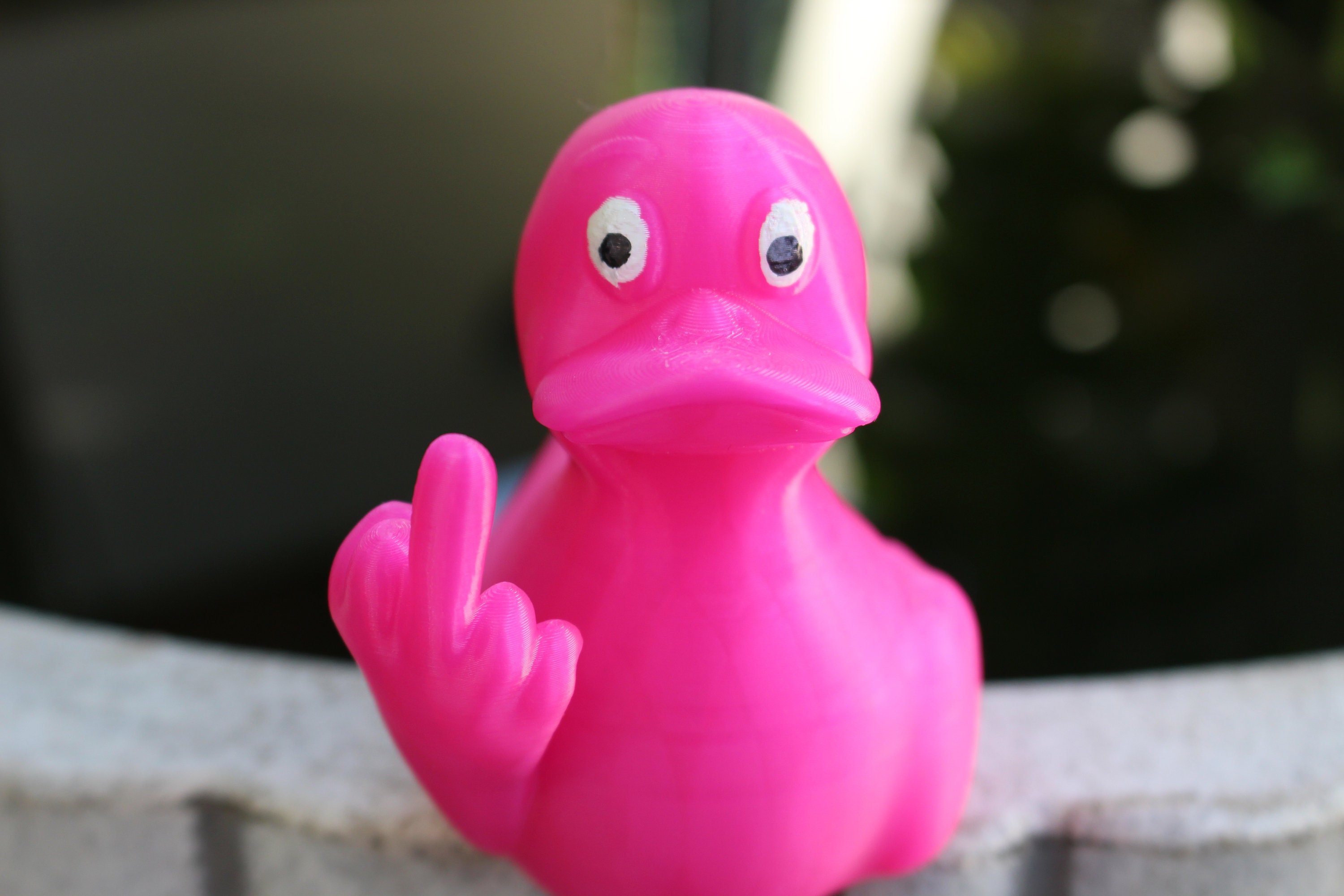 Böse Ente zeigt Mittelfinger, Rubber Duck, Badeente, Bad Deko ...