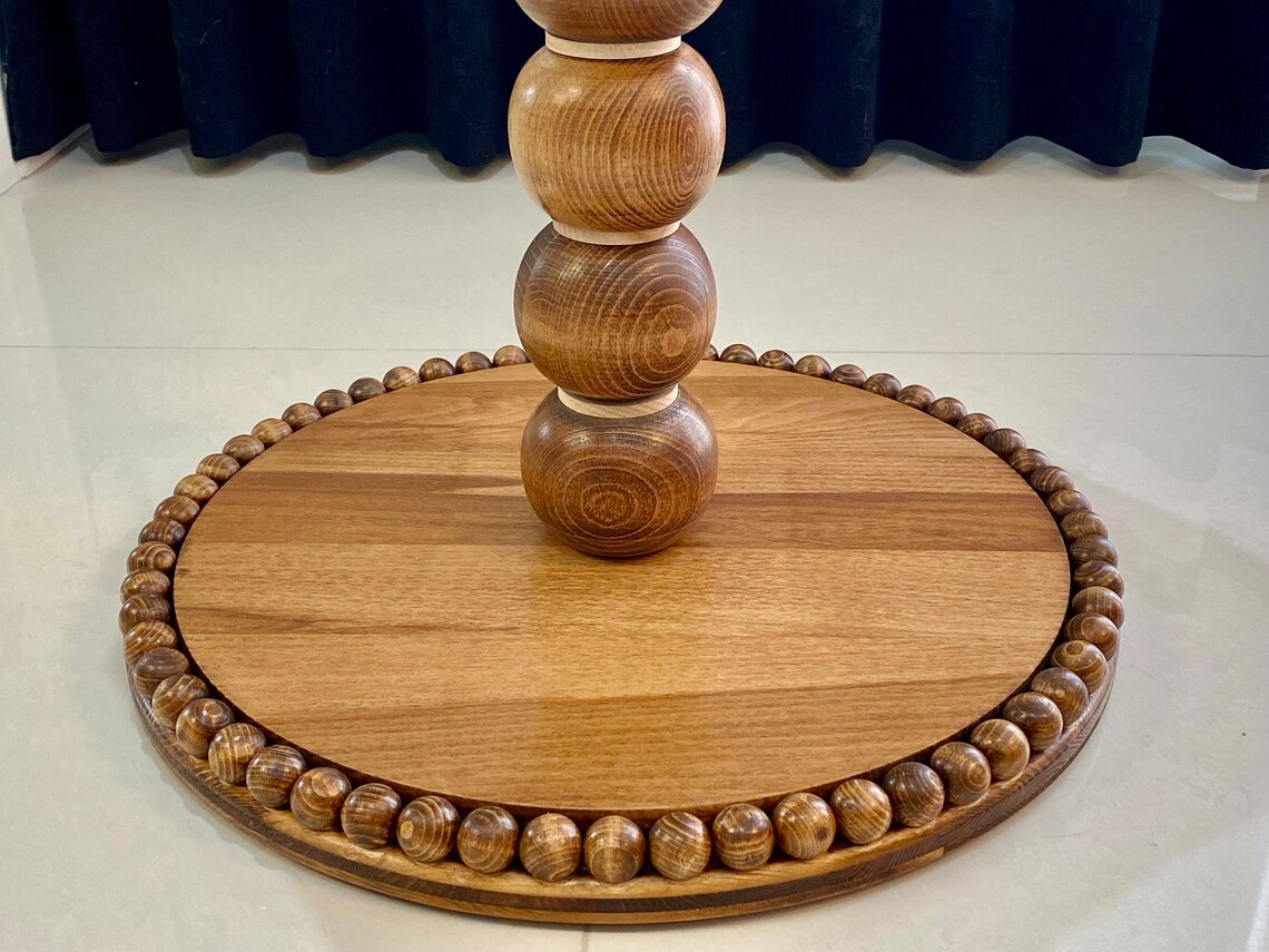 Dark Oak, Handmade, Natural Wood Cat Tree, Cat Tower, Cat Climbing Tree ...