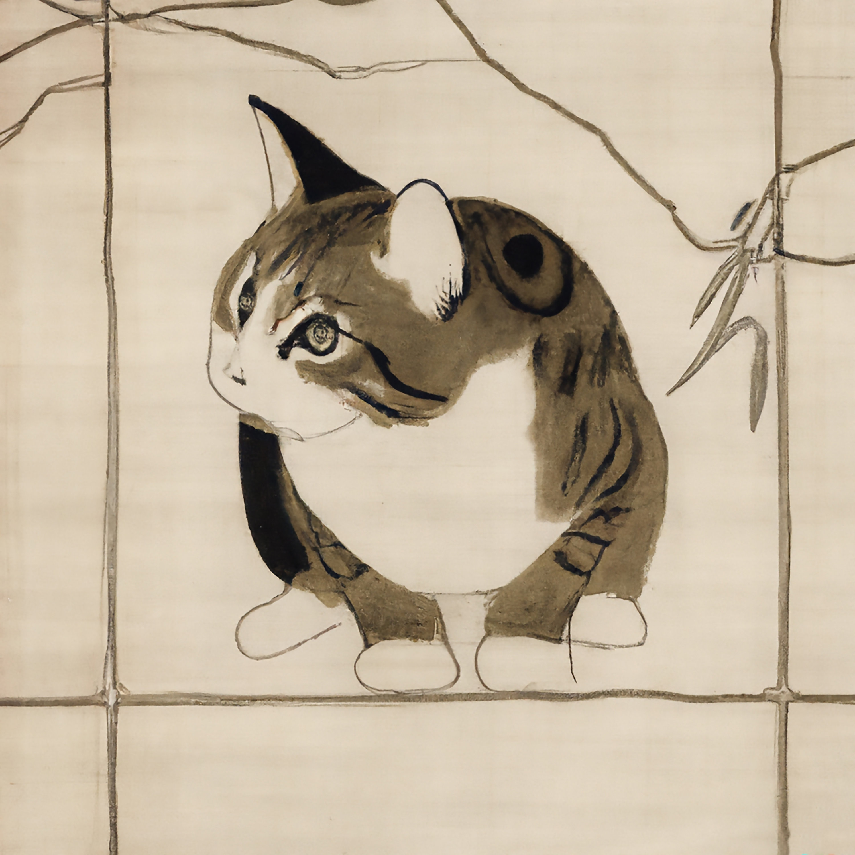 Japanese Ukiyo-e Cat Printable Wall Art - Etsy