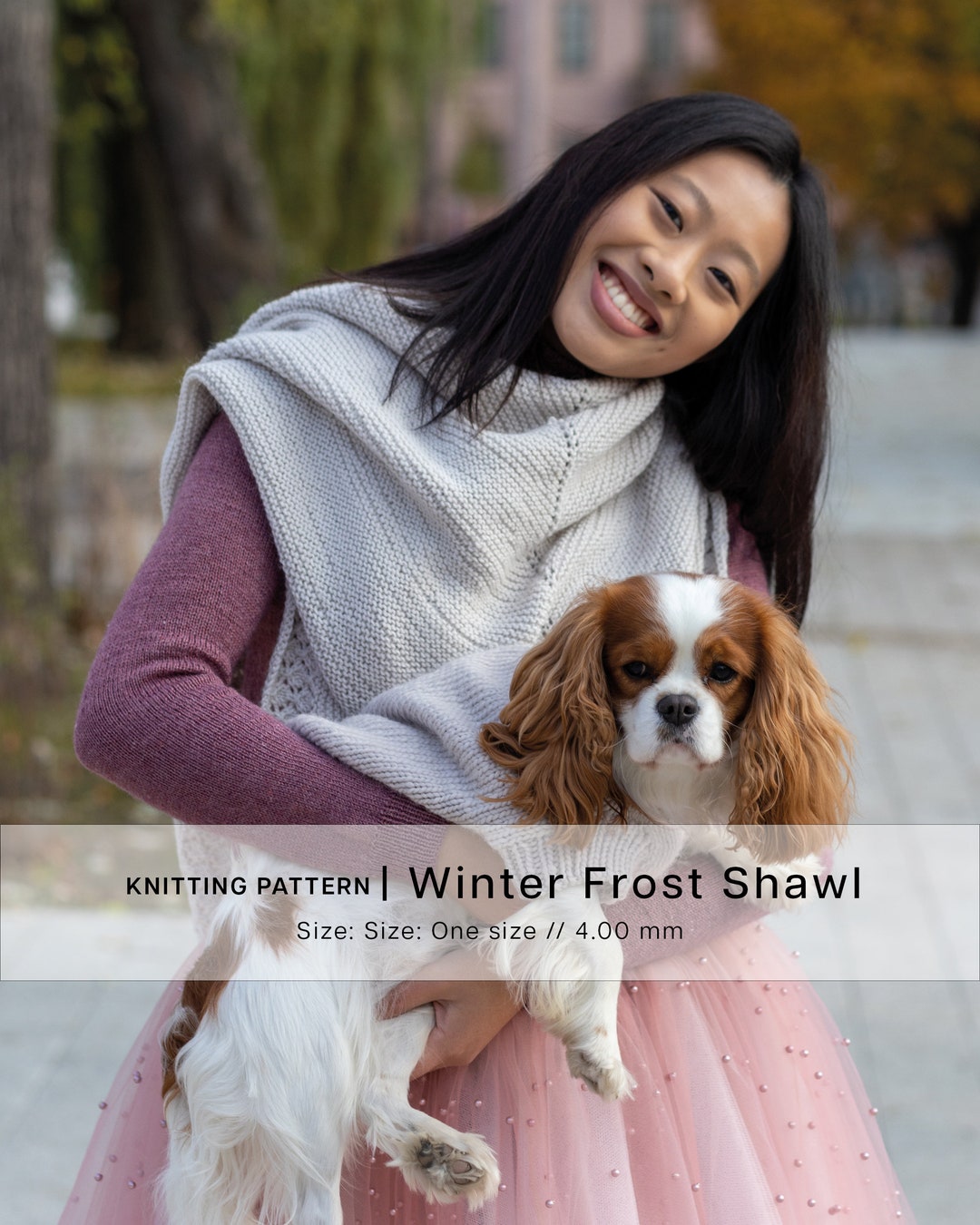 KNITTING PATTERN for Winter Frost Shawl / Instant PDF Download / Women ...