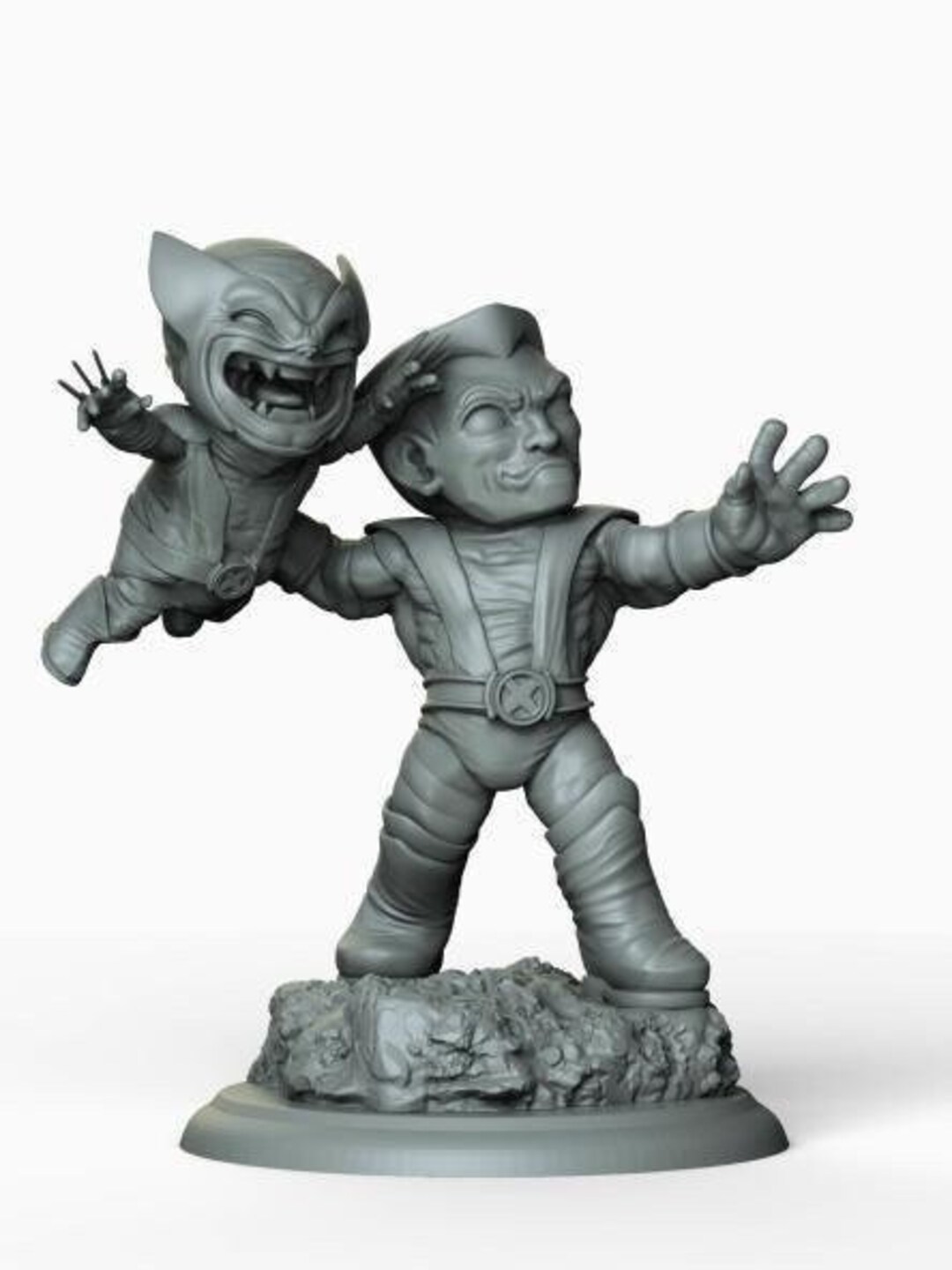 Chibi Wolverine Stl, Colossus Stl, 3d Printer Stl Files, 3d Printing ...