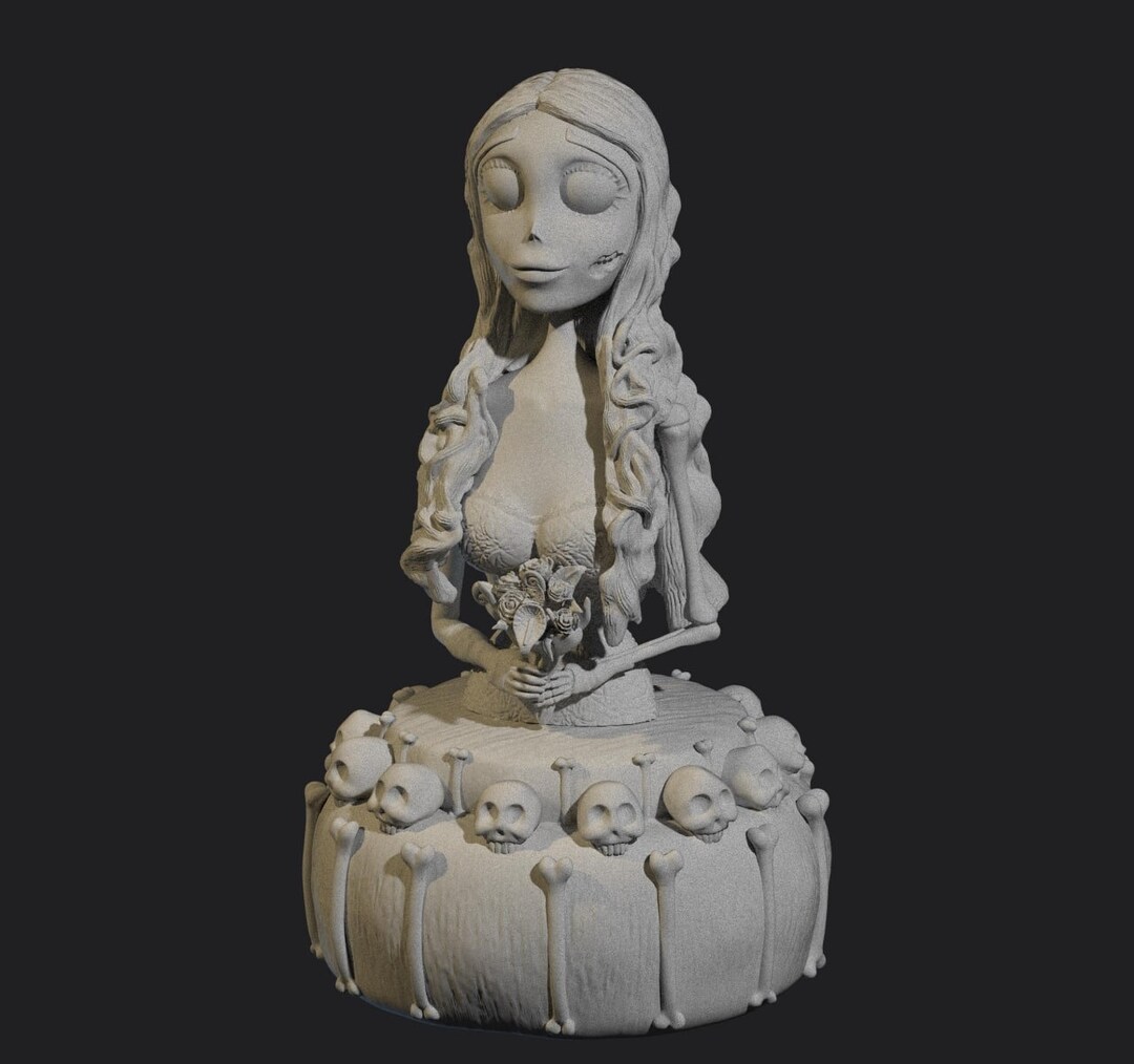 Corpse Bride Stl, Bride Emily 3d Figure, Movie Stl, 3d Printer Stl ...