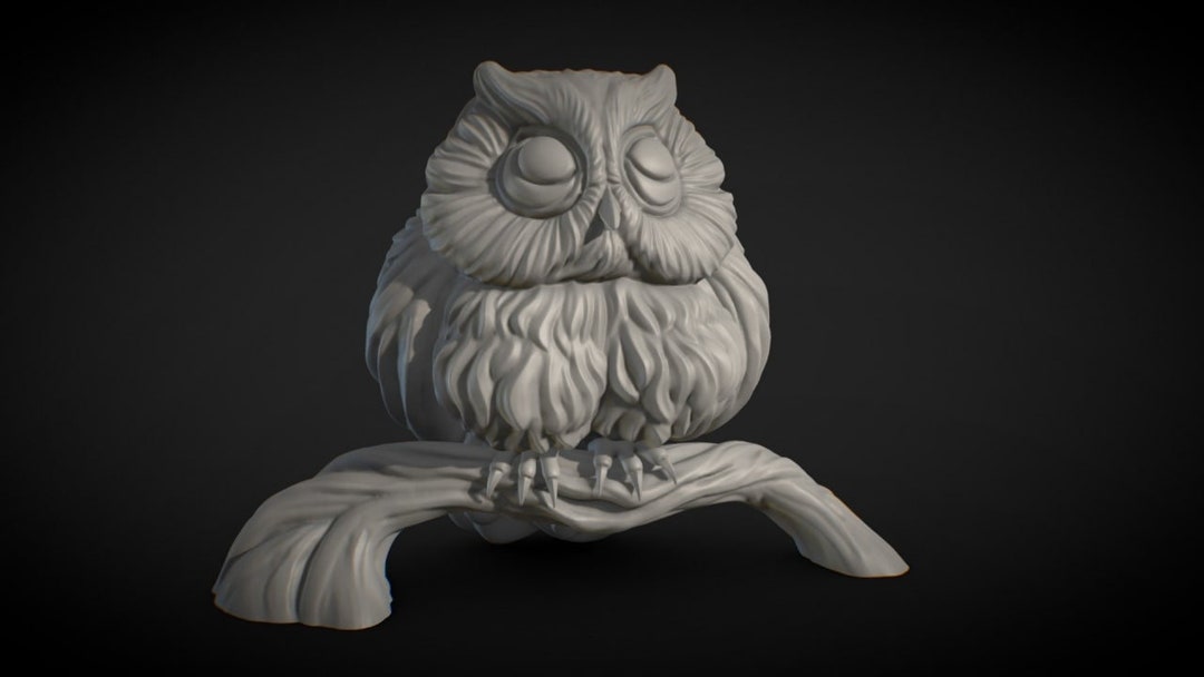 Owl Stl, Cute Owl 3d Figure, Animal Stl, 3d Printer Stl Files, 3d ...