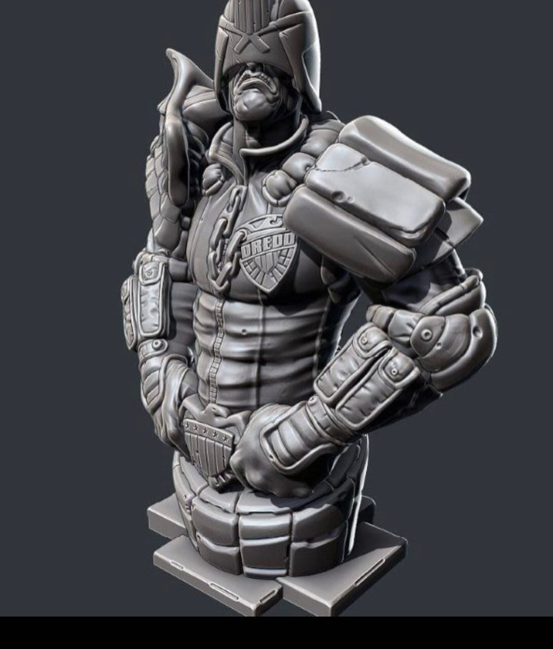 Judge Dredd Bust Stl, Judge Dredd 3d Figure, Movie Stl, 3d Printer Stl ...