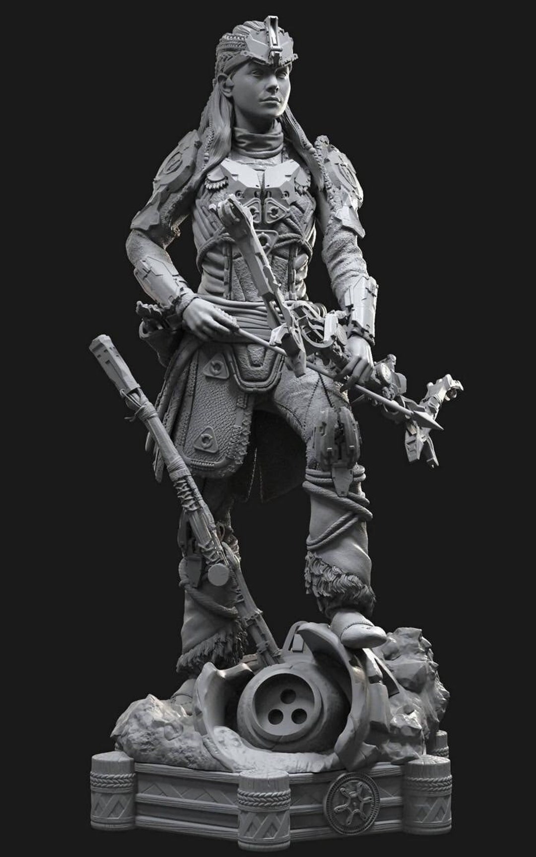 Aloy Stl, Aloy 3d Figure, Horizon Zero Stl, 3d Printer Stl Files, 3d ...