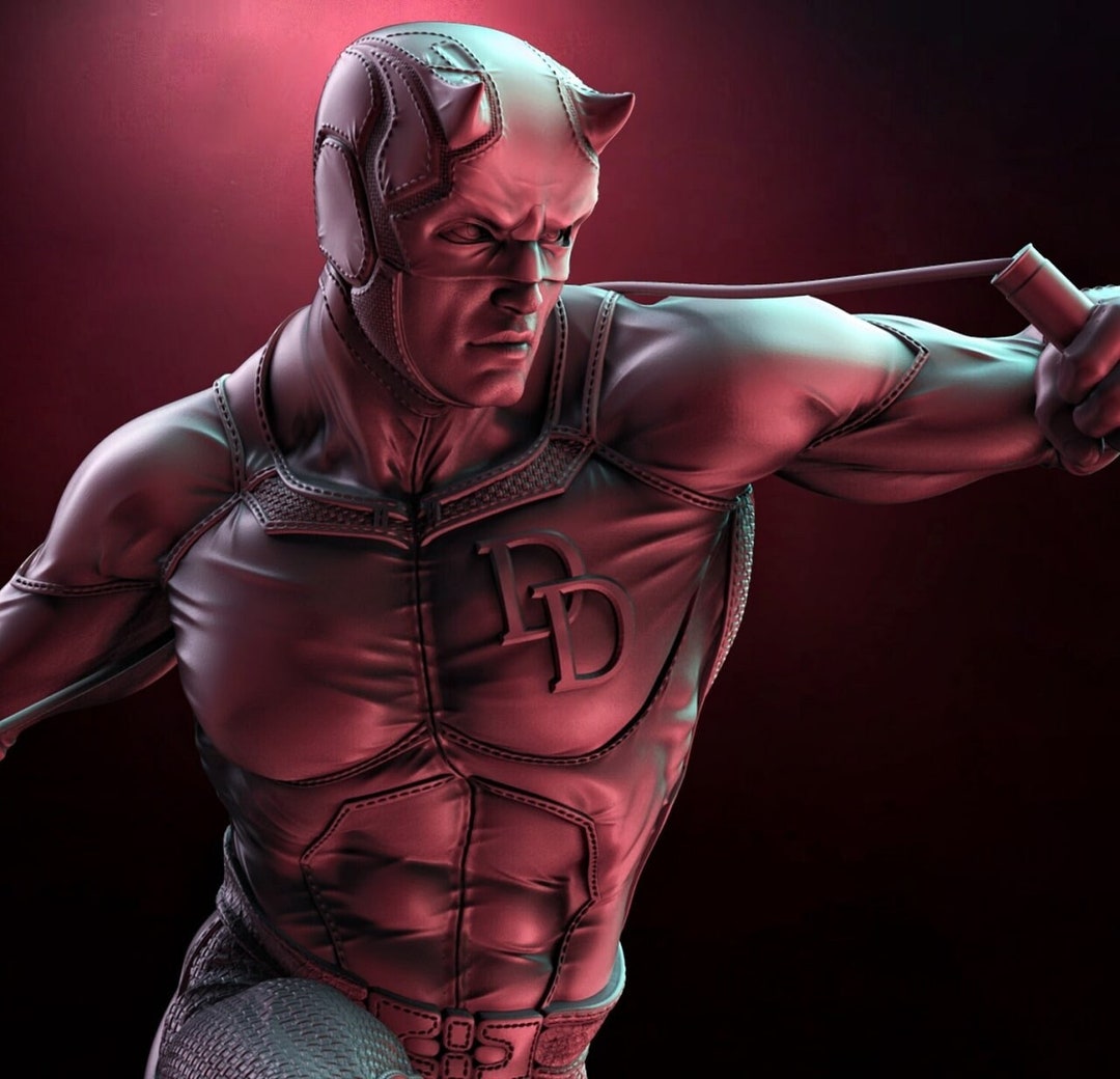 Daredevil Stl, Daredevil 3d Figure, Marvel Stl, 3d Printer Stl Files ...