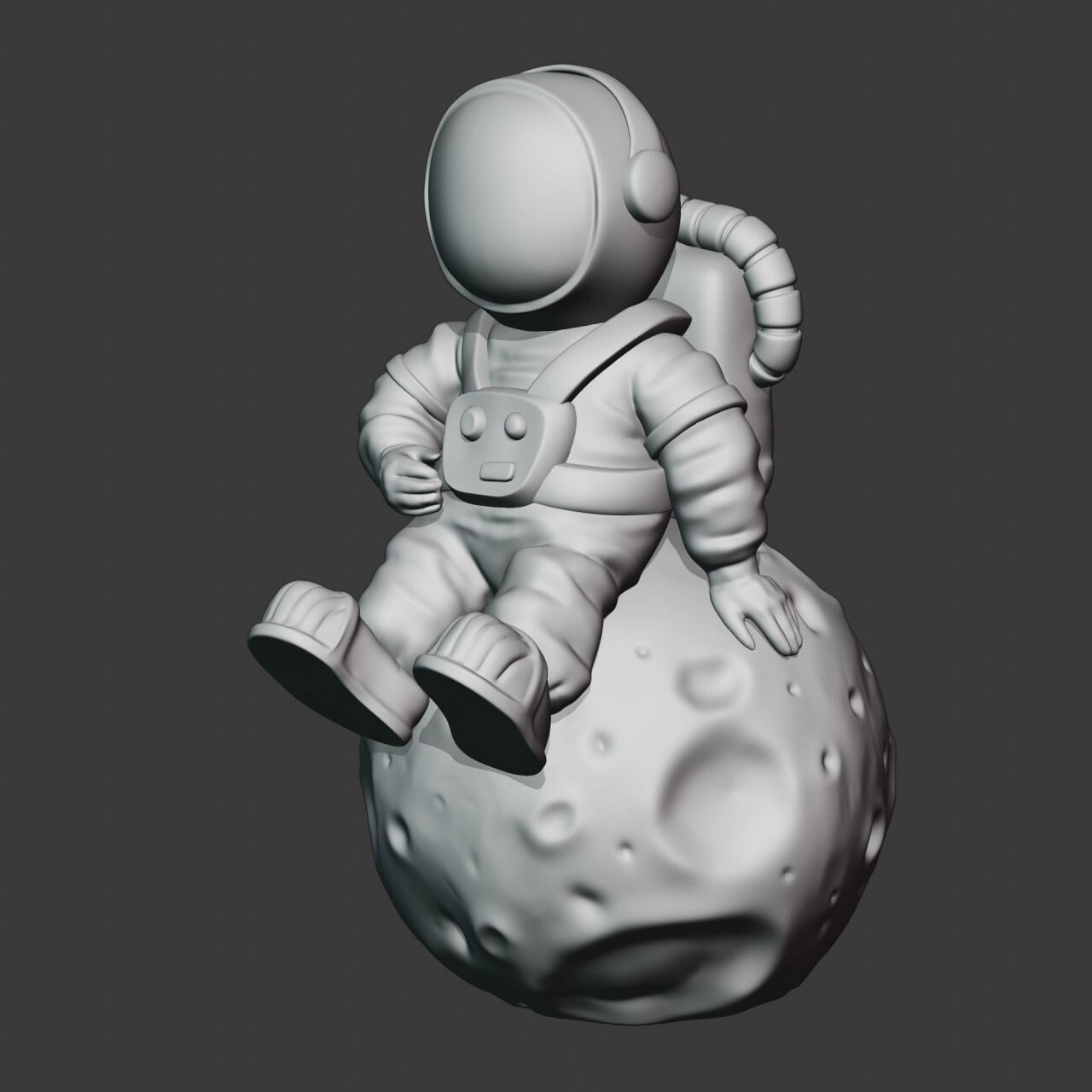 Astronaut Stl, Spaceman 3d Figure, Astronaut on Moon Stl, 3d Printer ...