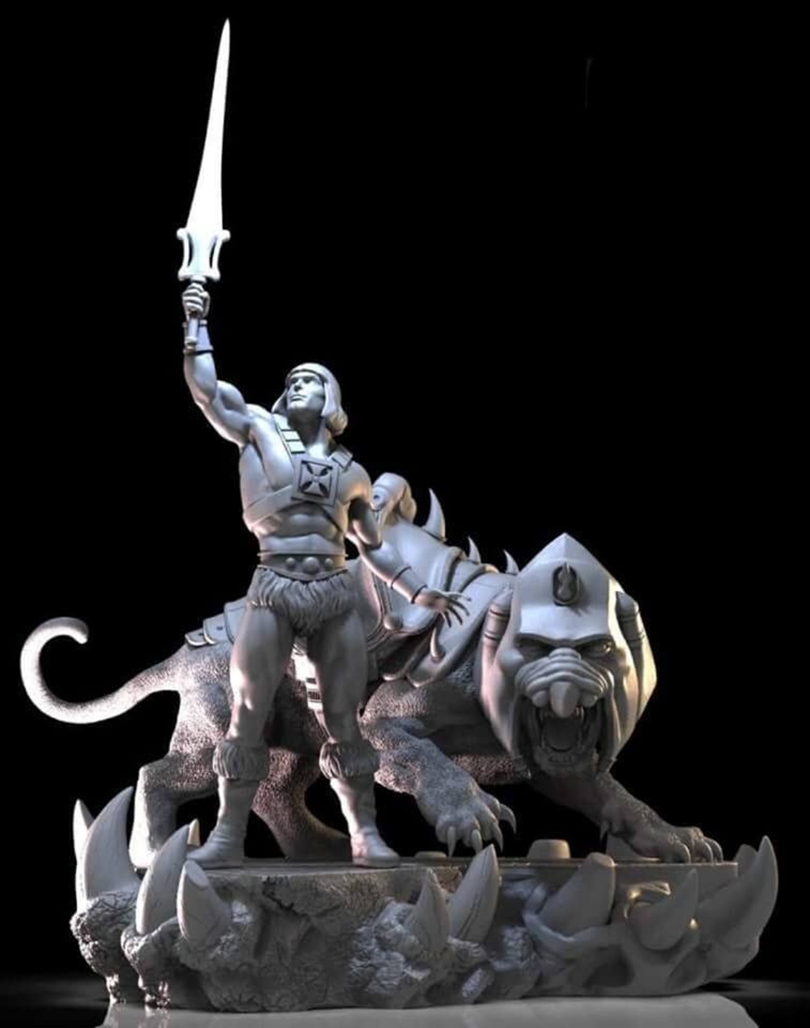 He-man Stl, He-man 3d Figure, Anime Stl, 3d Printer Stl Files, 3d ...