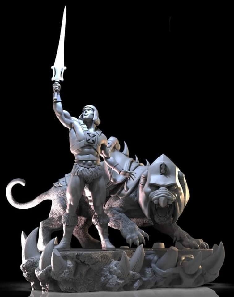 He-man Stl, He-man 3d Figure, Anime Stl, 3d Printer Stl Files, 3d ...