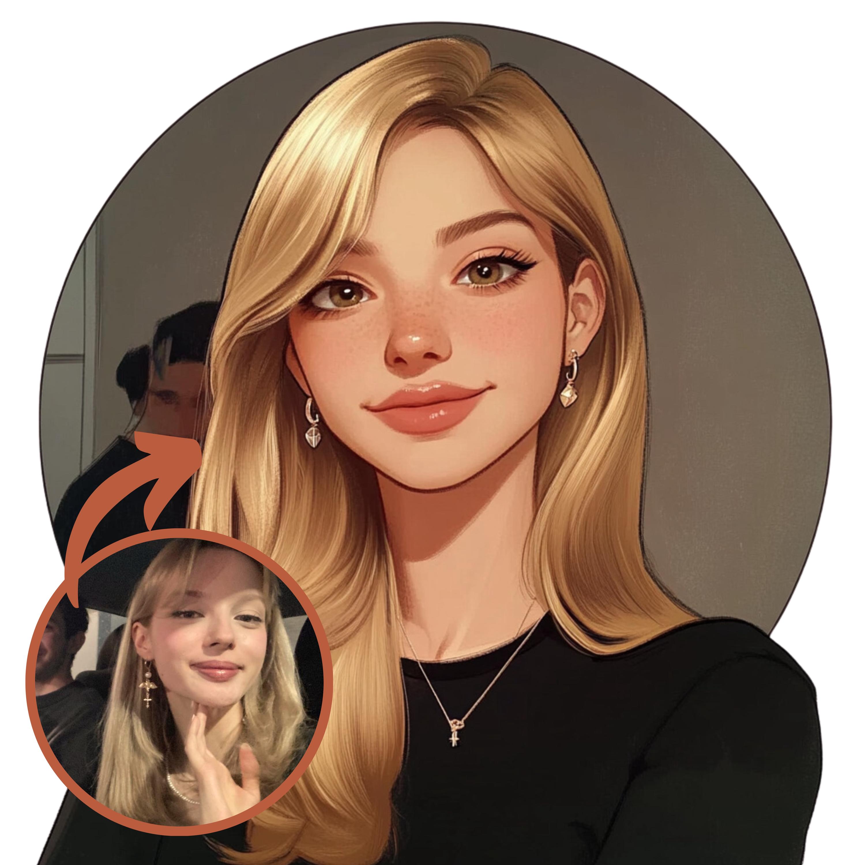 Custom Icon Illustration, Personalized PFP, Customized Portrait, Avatar ...