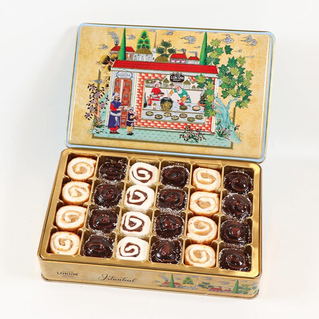 Lotus Cream Filled Turkish Coffee Cream Filled Turkish Delight 600g - Etsy