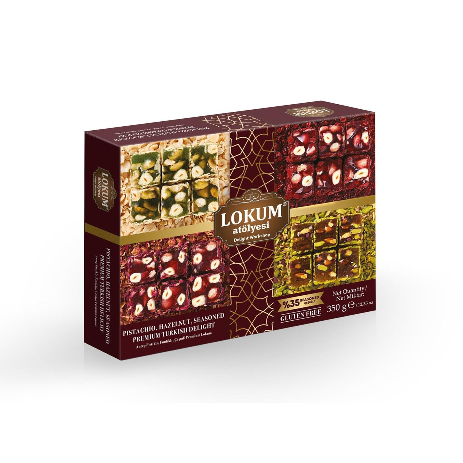 Premium Turkish Delight With Pistachio and Hazelnut Flavor 350g - Etsy