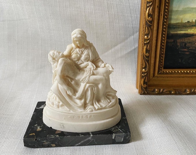 Vintage Pietà by Michelangelo Replica Statue on a Marble Base - Etsy