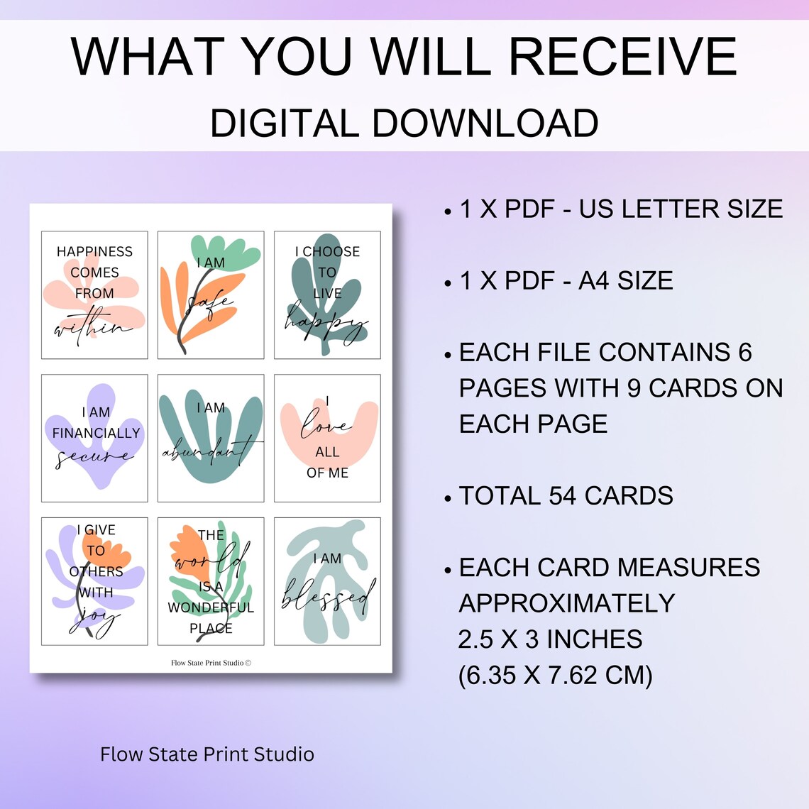 Vision Board Cards, Vision Board Printables, Affirmation Cards ...