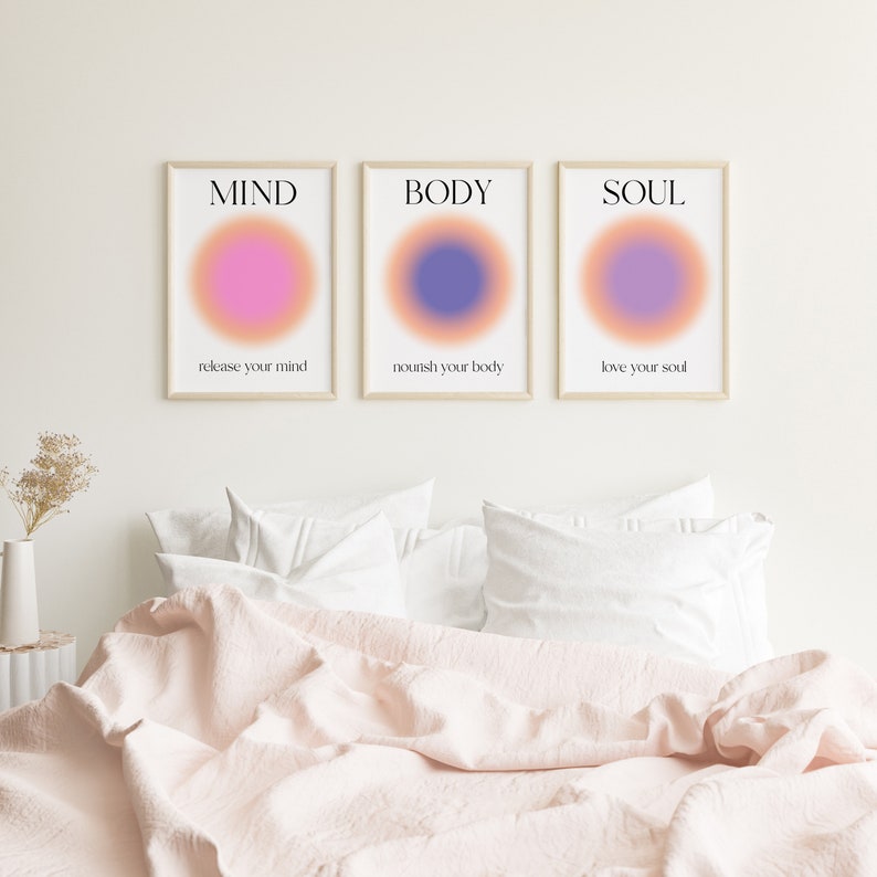 Aura Poster Set of 3 Prints Spiritual Poster Angel Aura - Etsy Australia